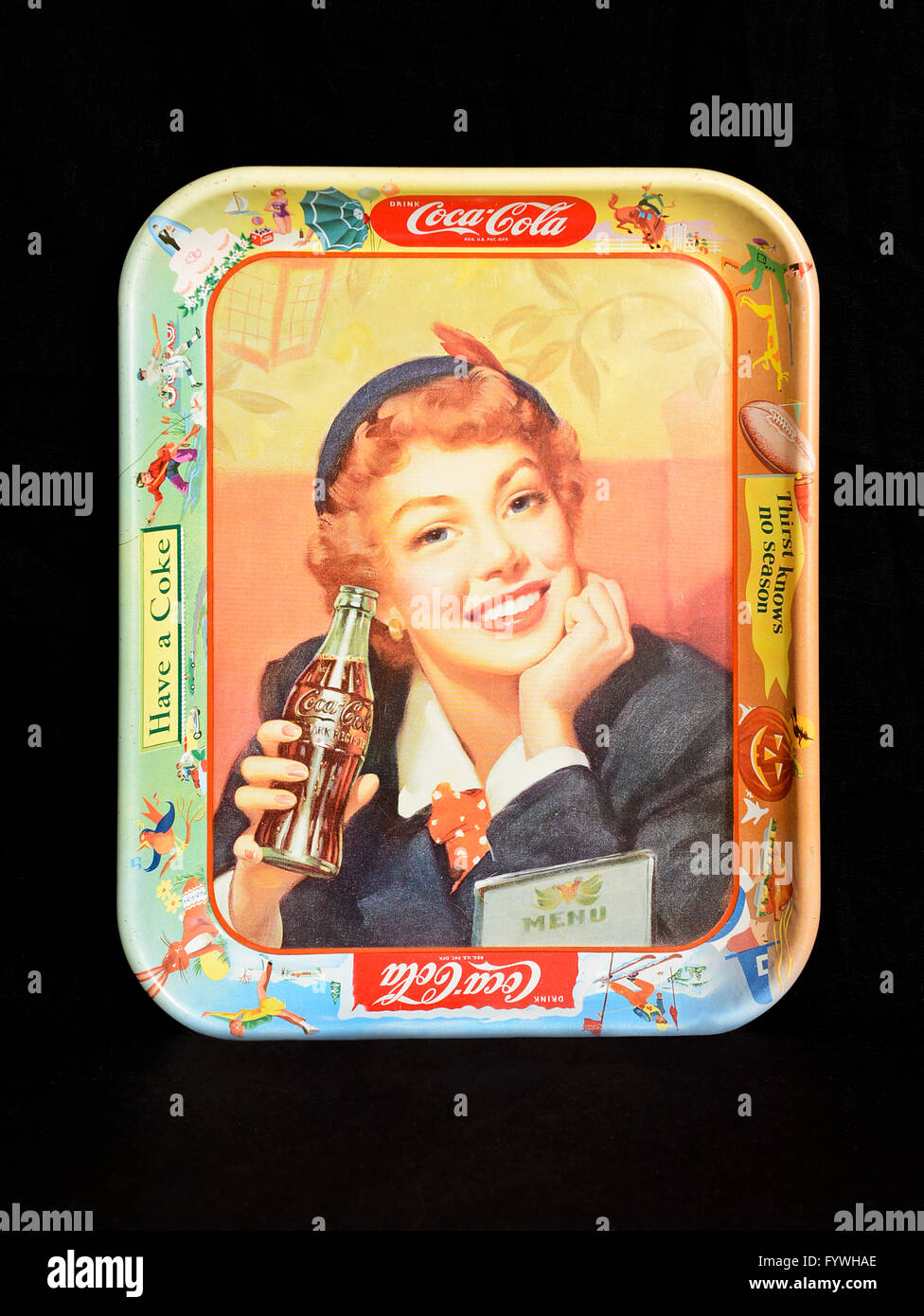 Coca cola advertisement 1950s hi-res stock photography and images - Alamy