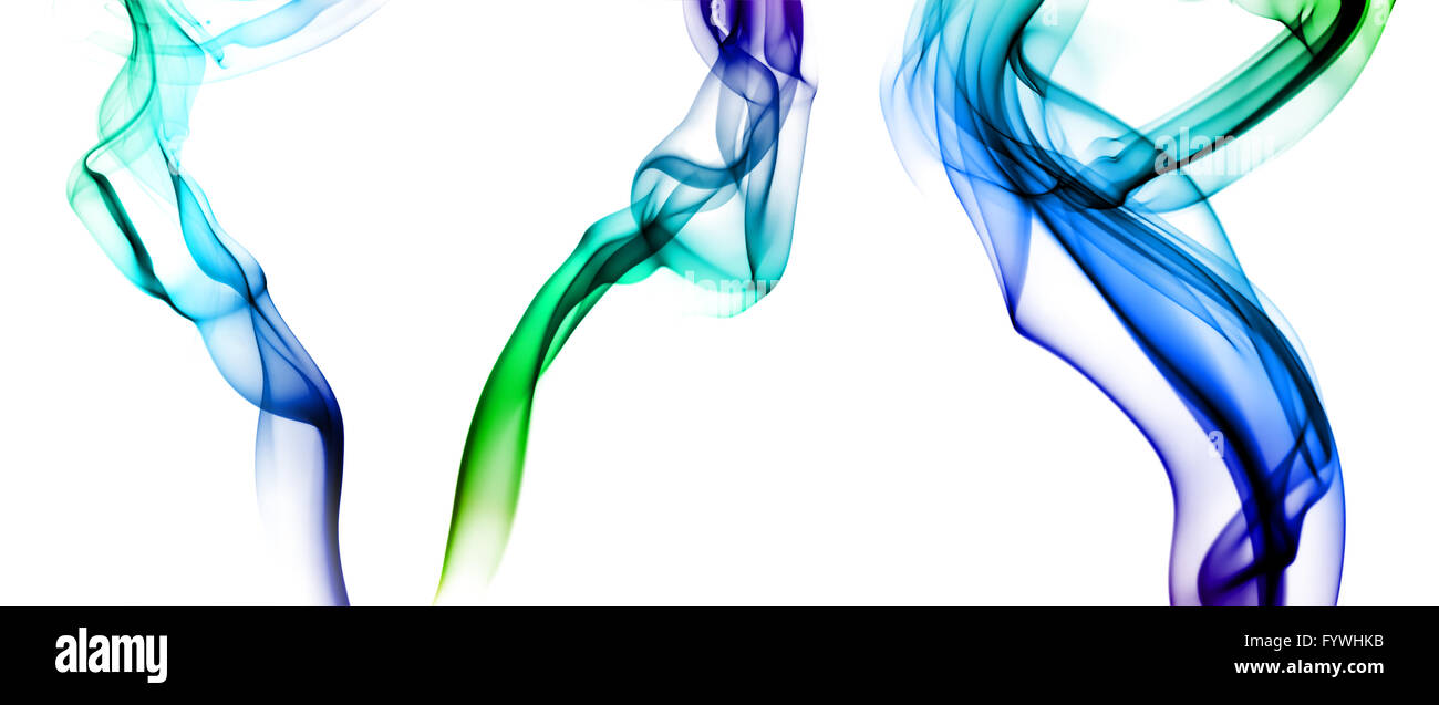 Set of bright smoke Stock Photo - Alamy