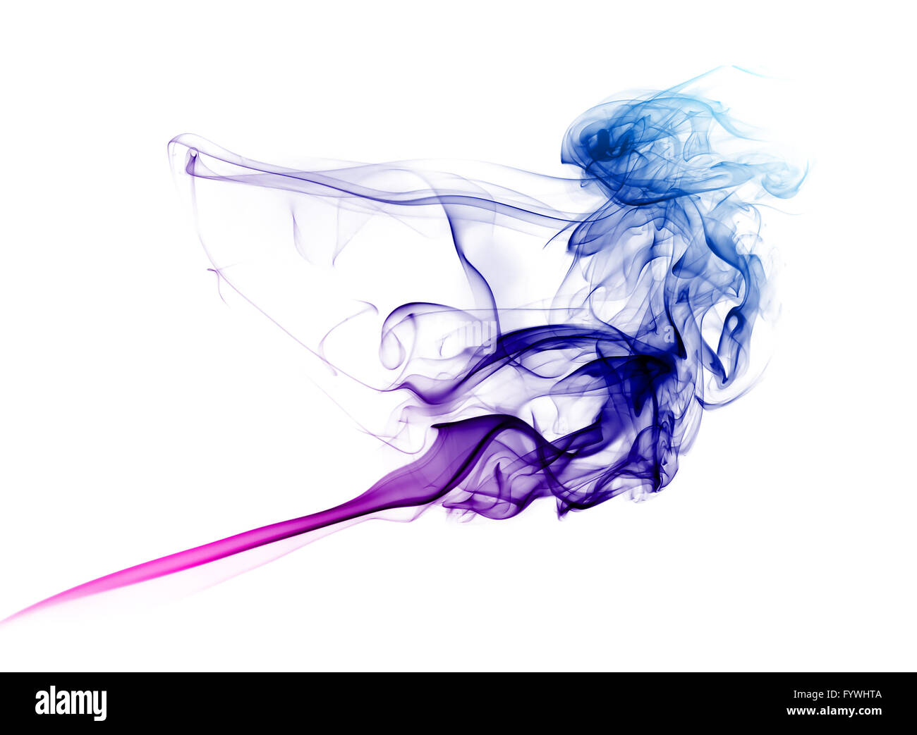 Colorful blue and purple smoke Stock Photo - Alamy