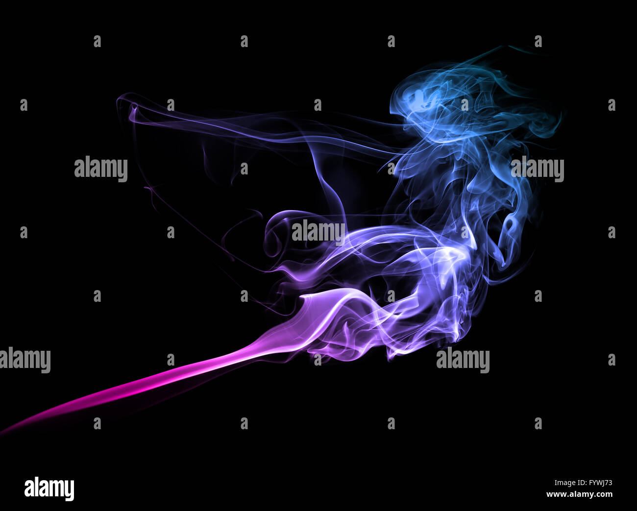 Abstract art purple smoke on hi-res stock photography and images - Alamy