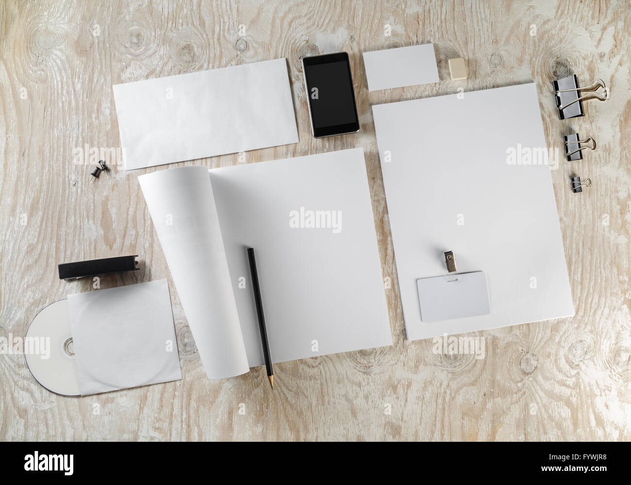 Blank identity template Stock Photo - Alamy