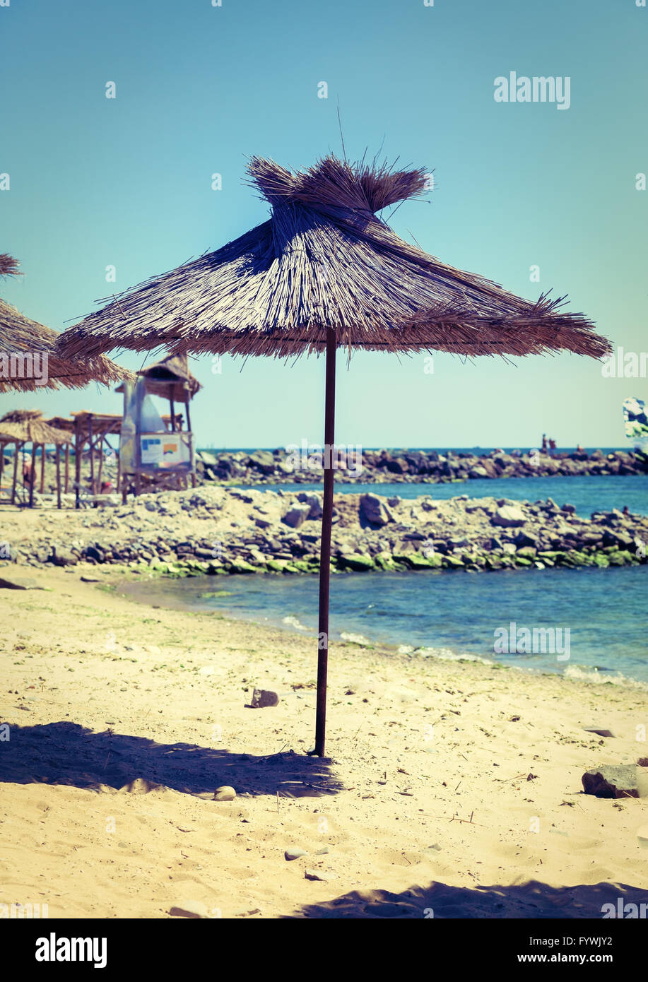 Beautiful view straw beach hi-res stock photography and images - Alamy