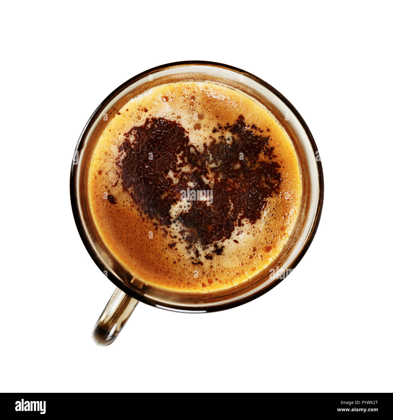 Coffee with heart symbol Stock Photo - Alamy
