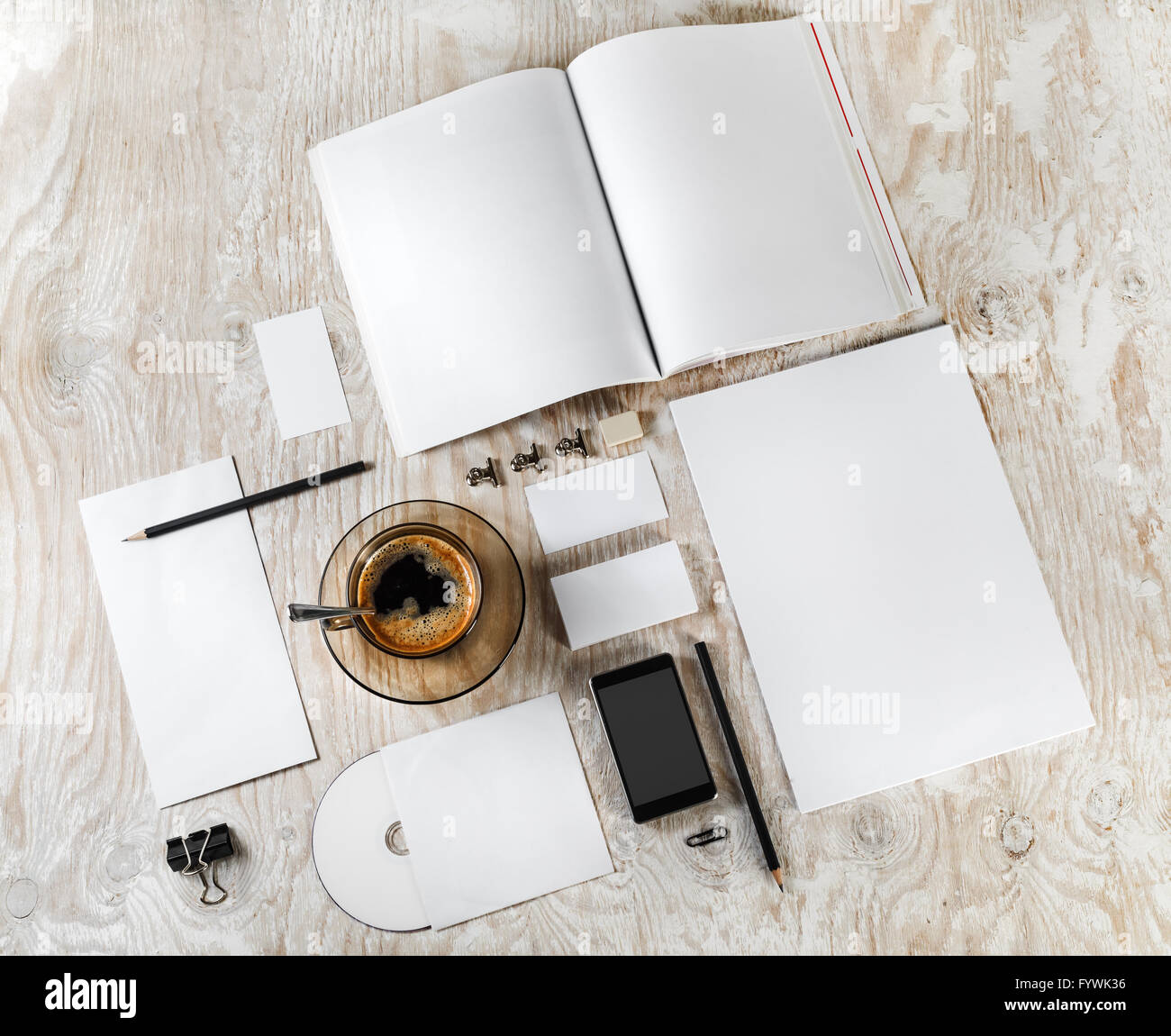 Blank identity template Stock Photo - Alamy