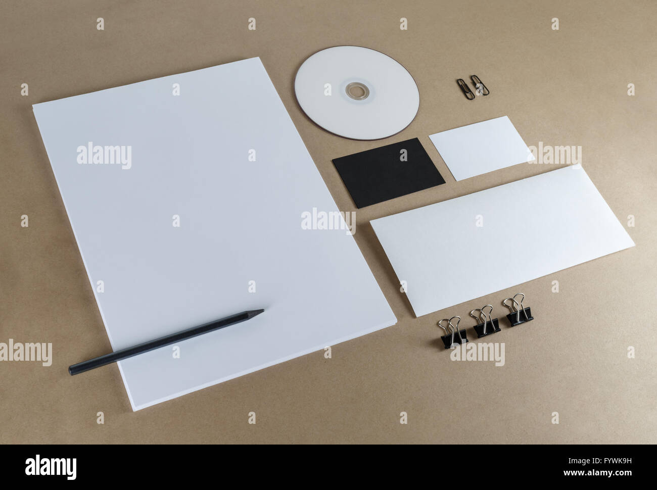 Blank stationery template Stock Photo - Alamy