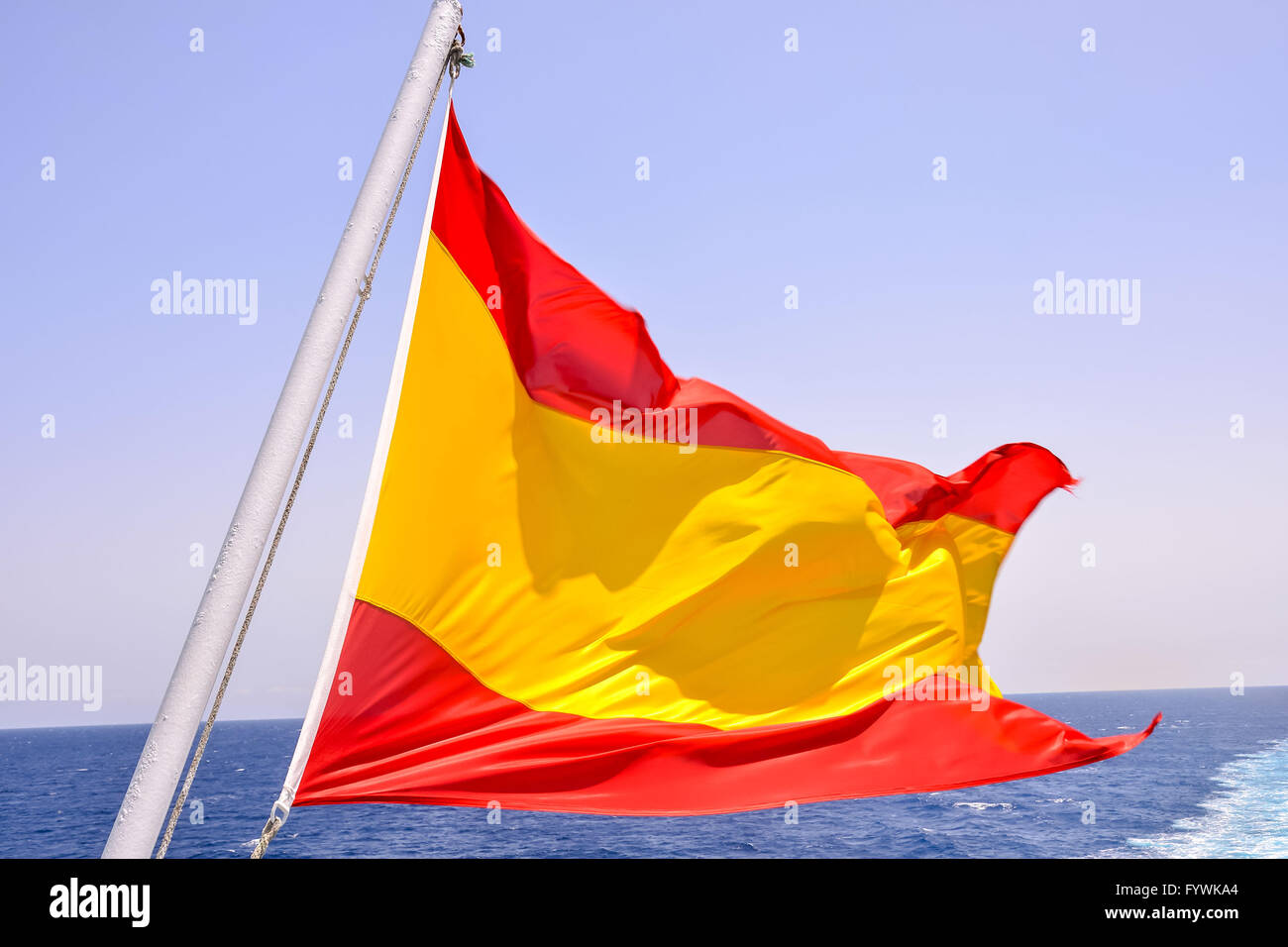Moving Flag in the Wind Stock Photo - Alamy