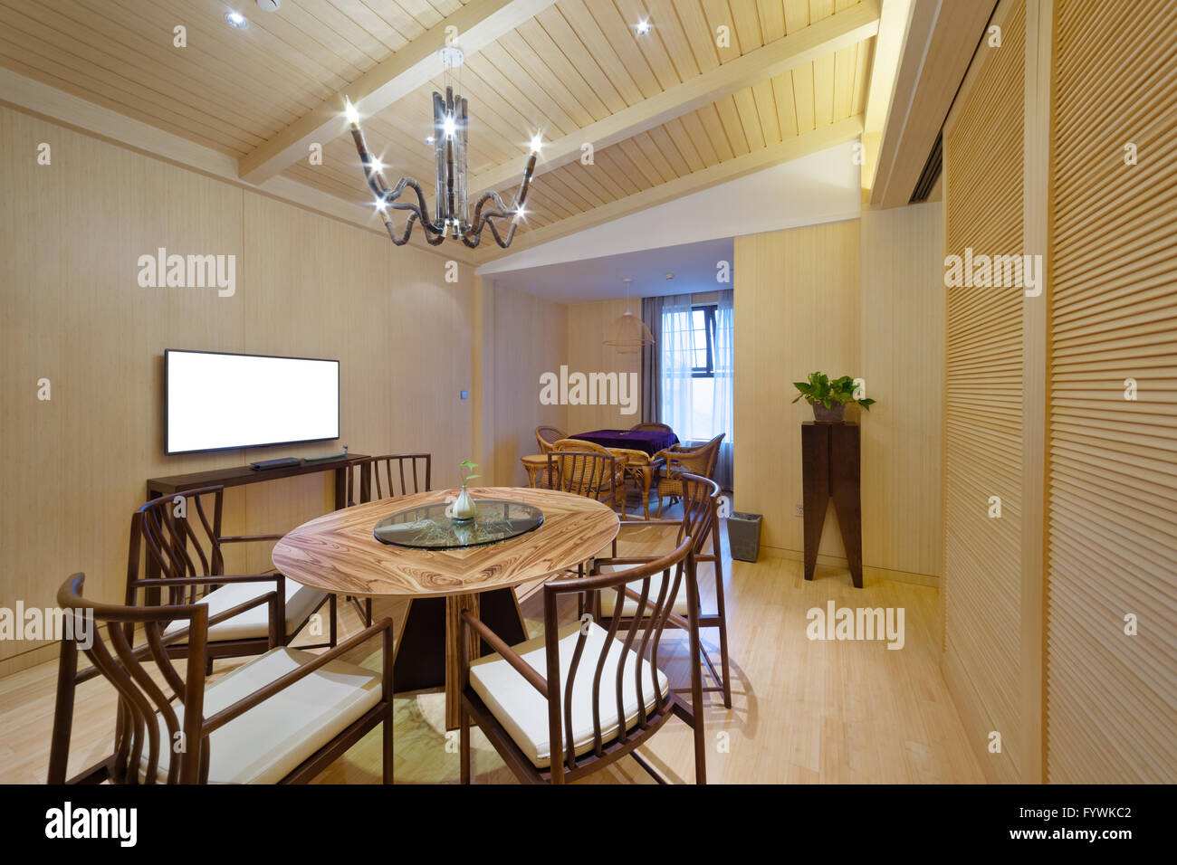 interior of modern dining room Stock Photo - Alamy