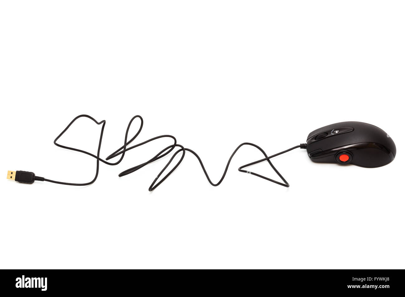black computer mouse Stock Photo - Alamy
