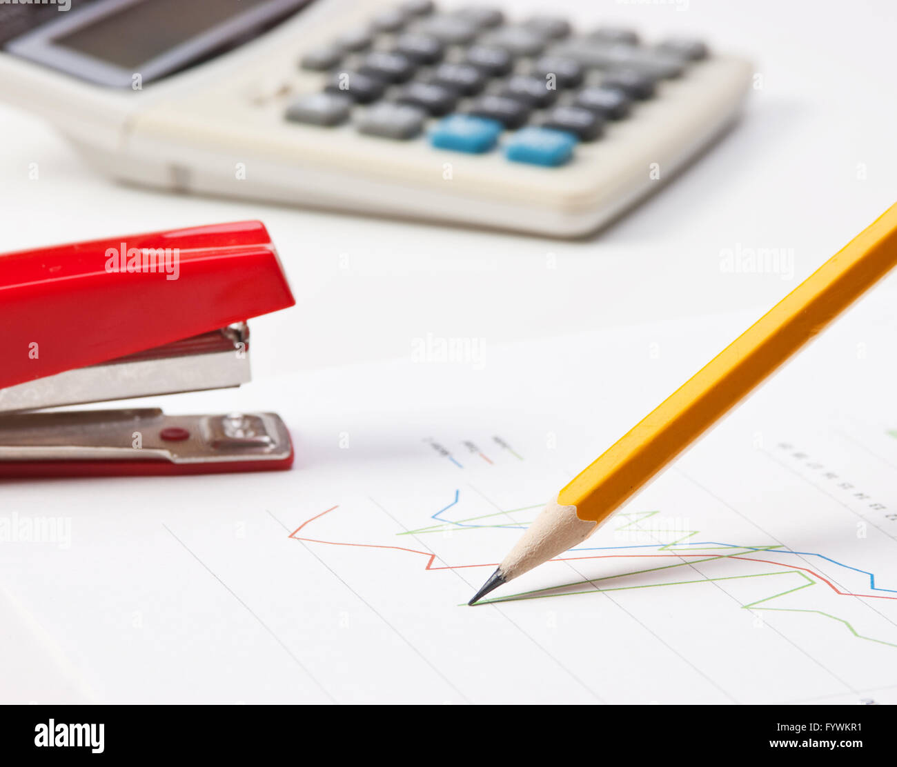 paper work with the diagram Stock Photo - Alamy