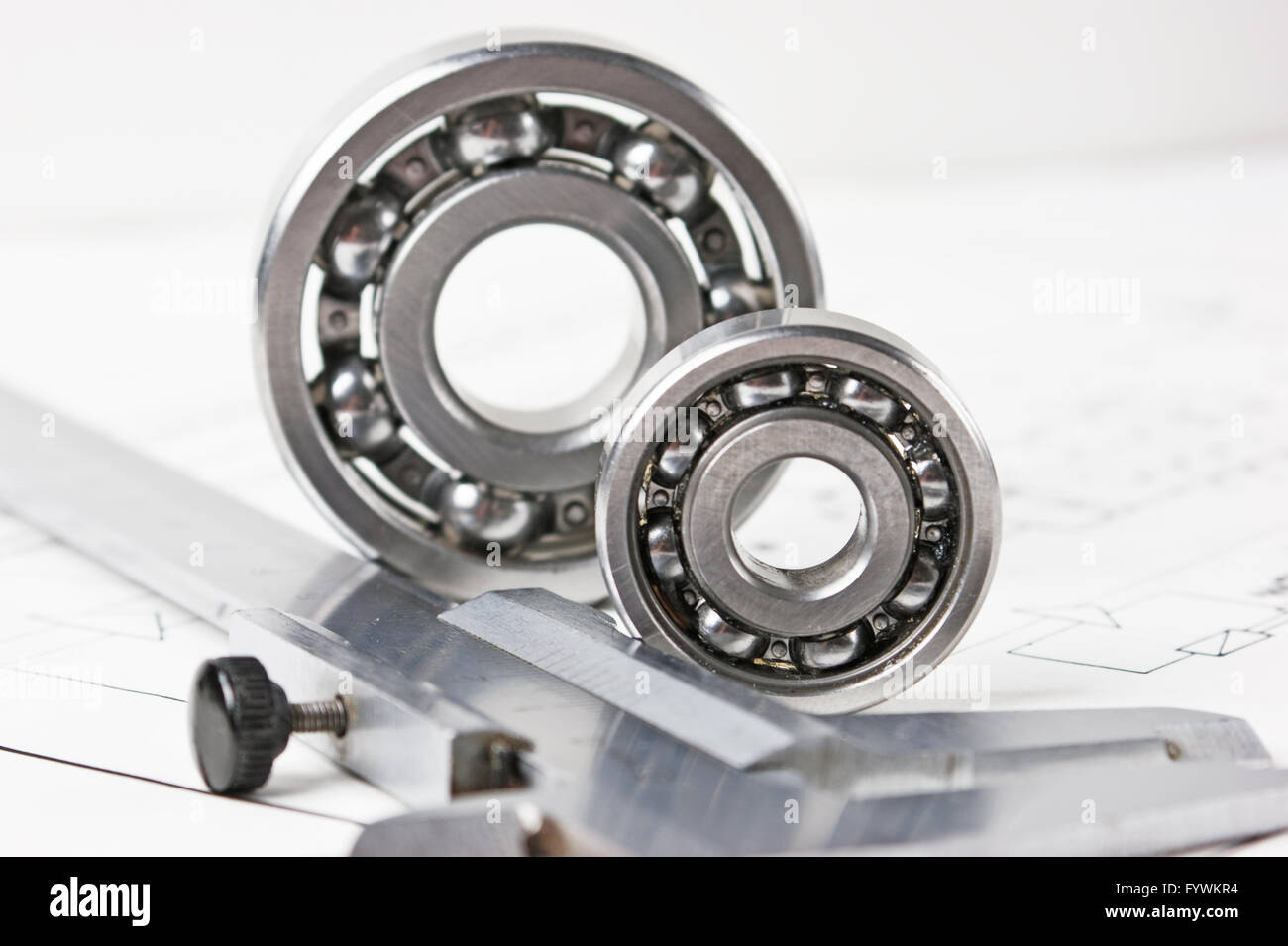 mechanical scheme and bearing Stock Photo - Alamy
