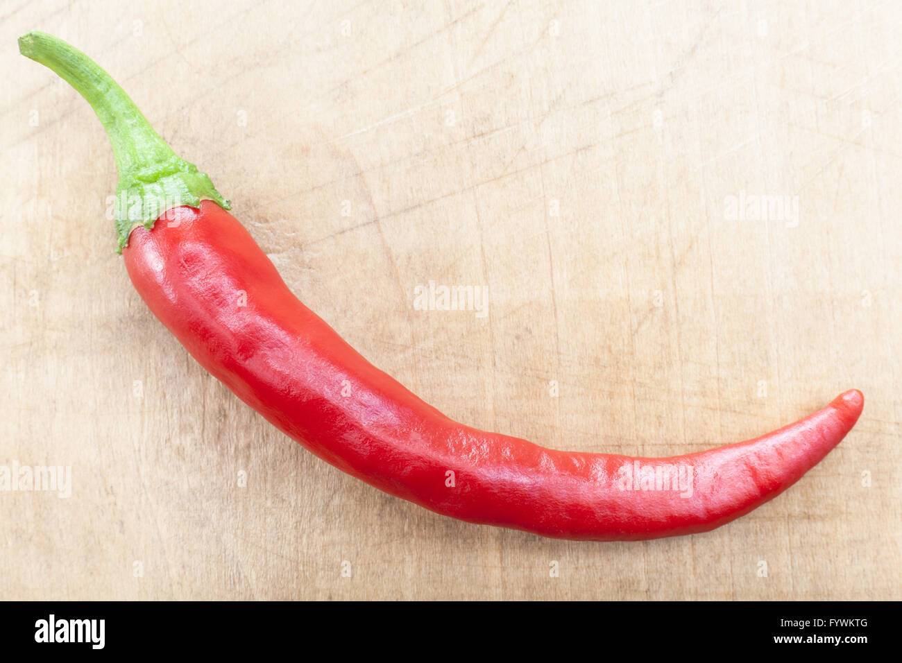 Single Red Chili Stock Photo - Alamy