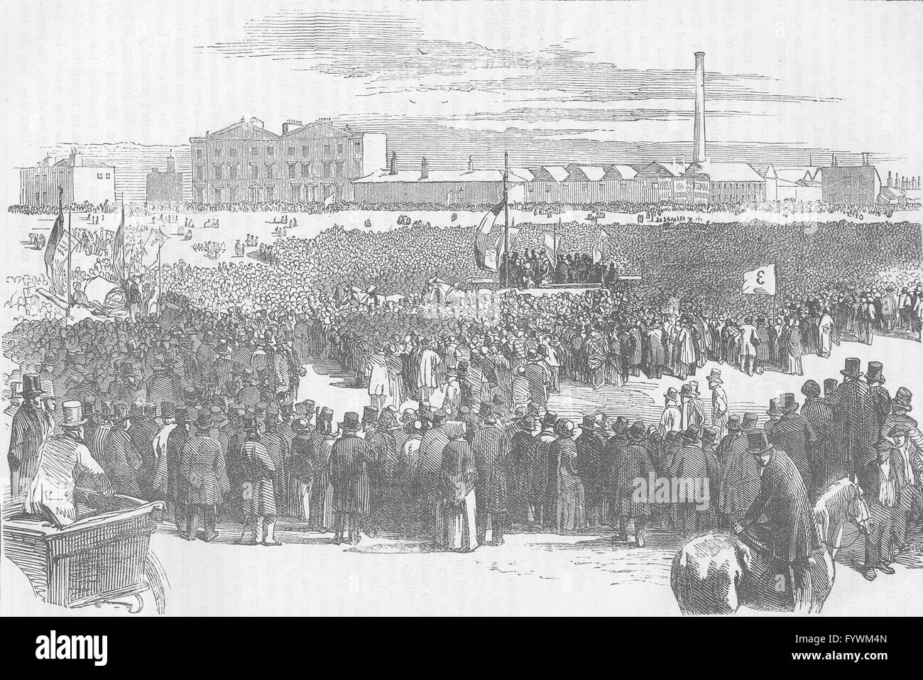 KENNINGTON: The chartist meeting on Kennington common, 1848. London ...