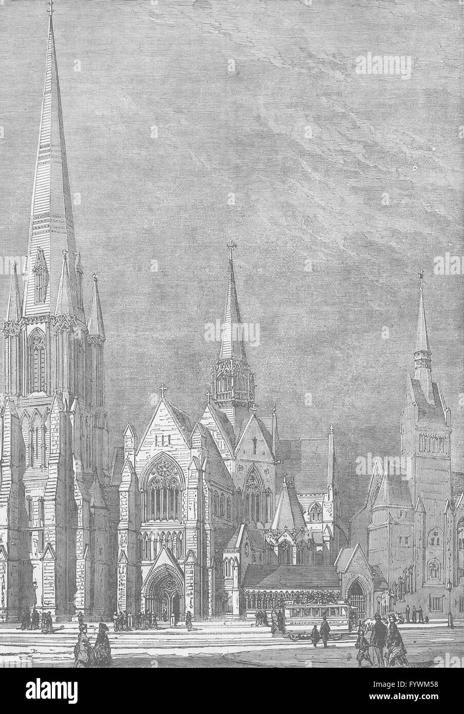 ST.GEORGE’S FIELDS, SOUTHWARK: Christ Church, Westminster Road. London ...