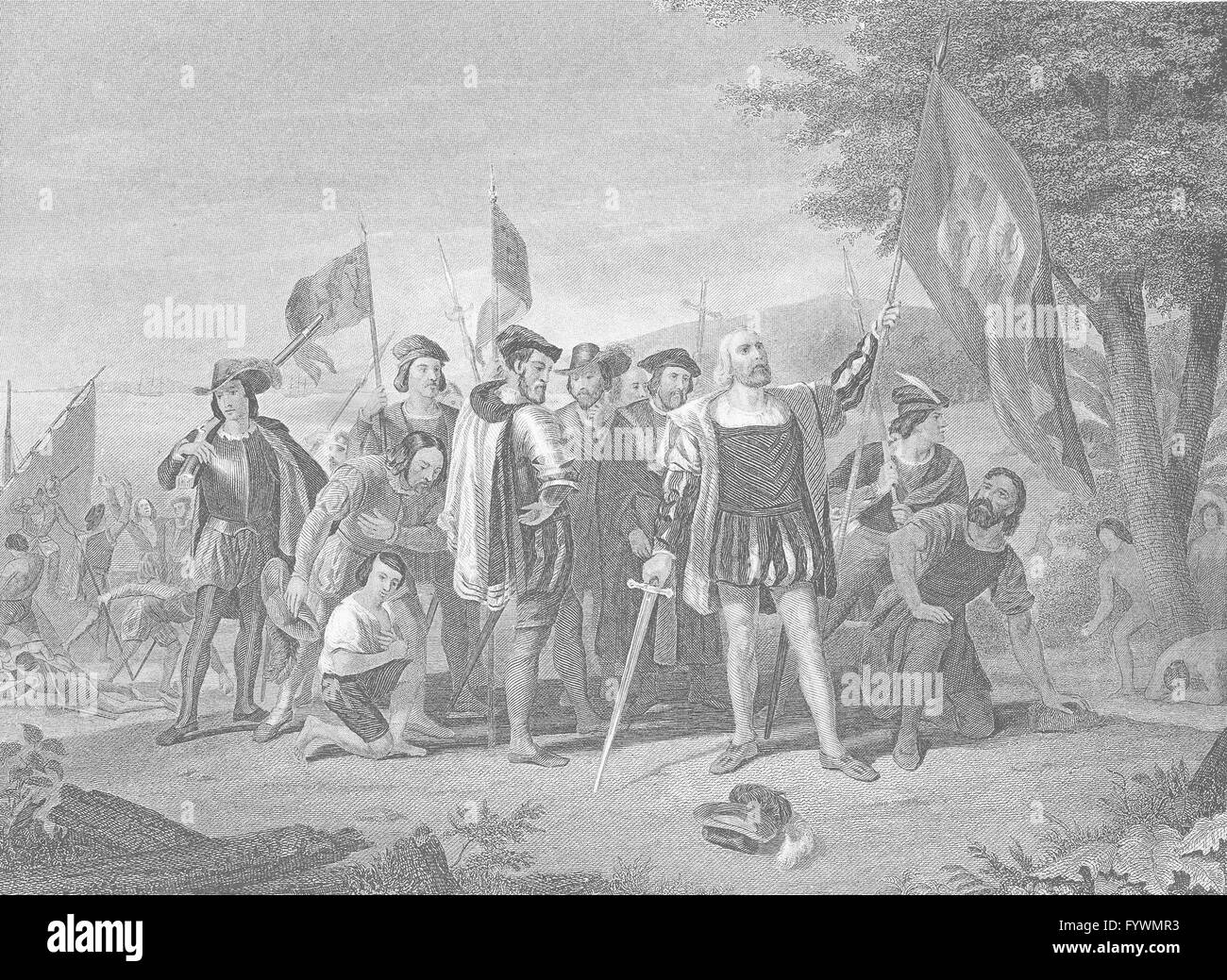 Landing of columbus hi-res stock photography and images - Alamy