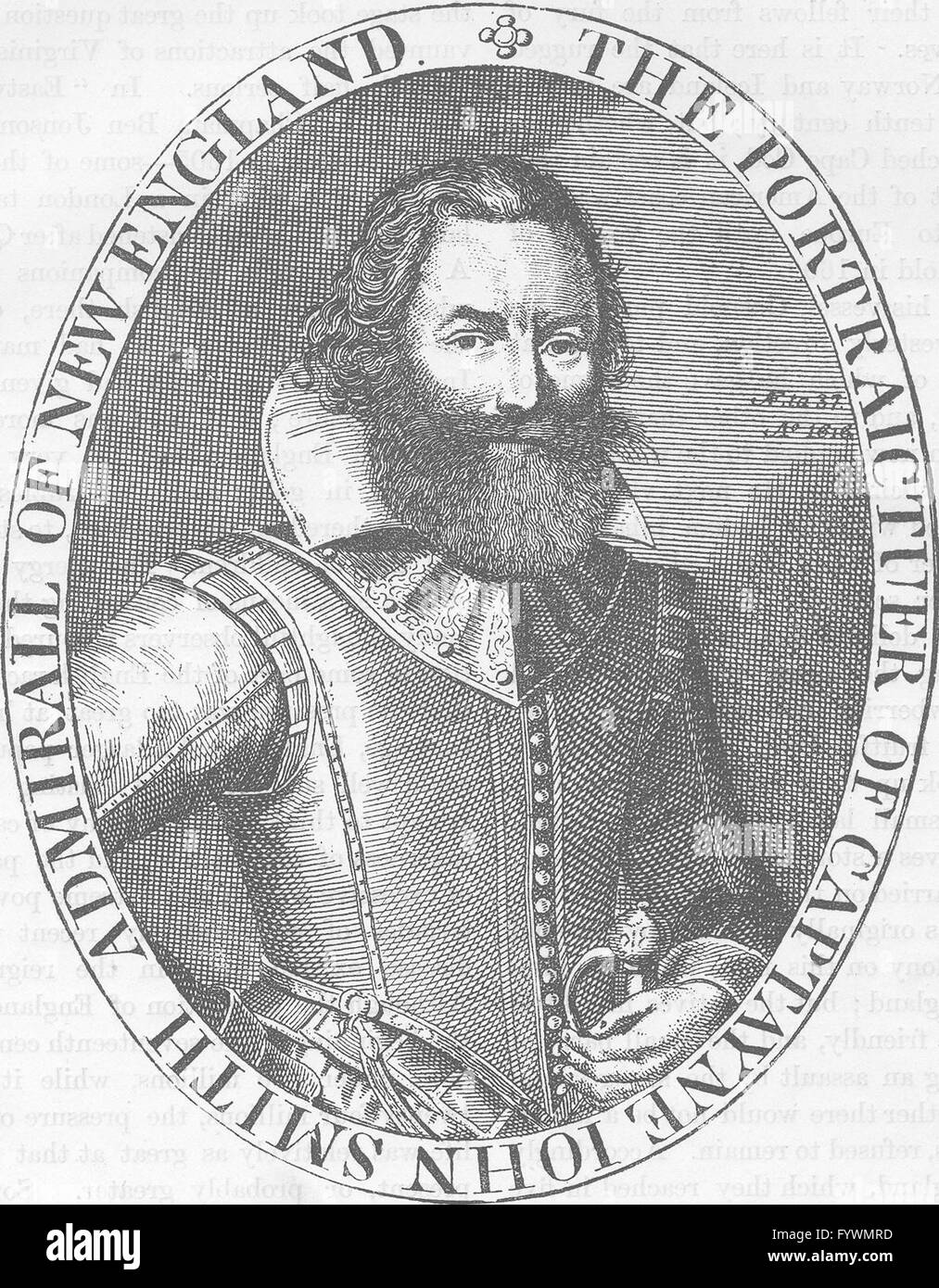 VIRGINIA: Capt Smith(in his), antique print c1880 Stock Photo - Alamy