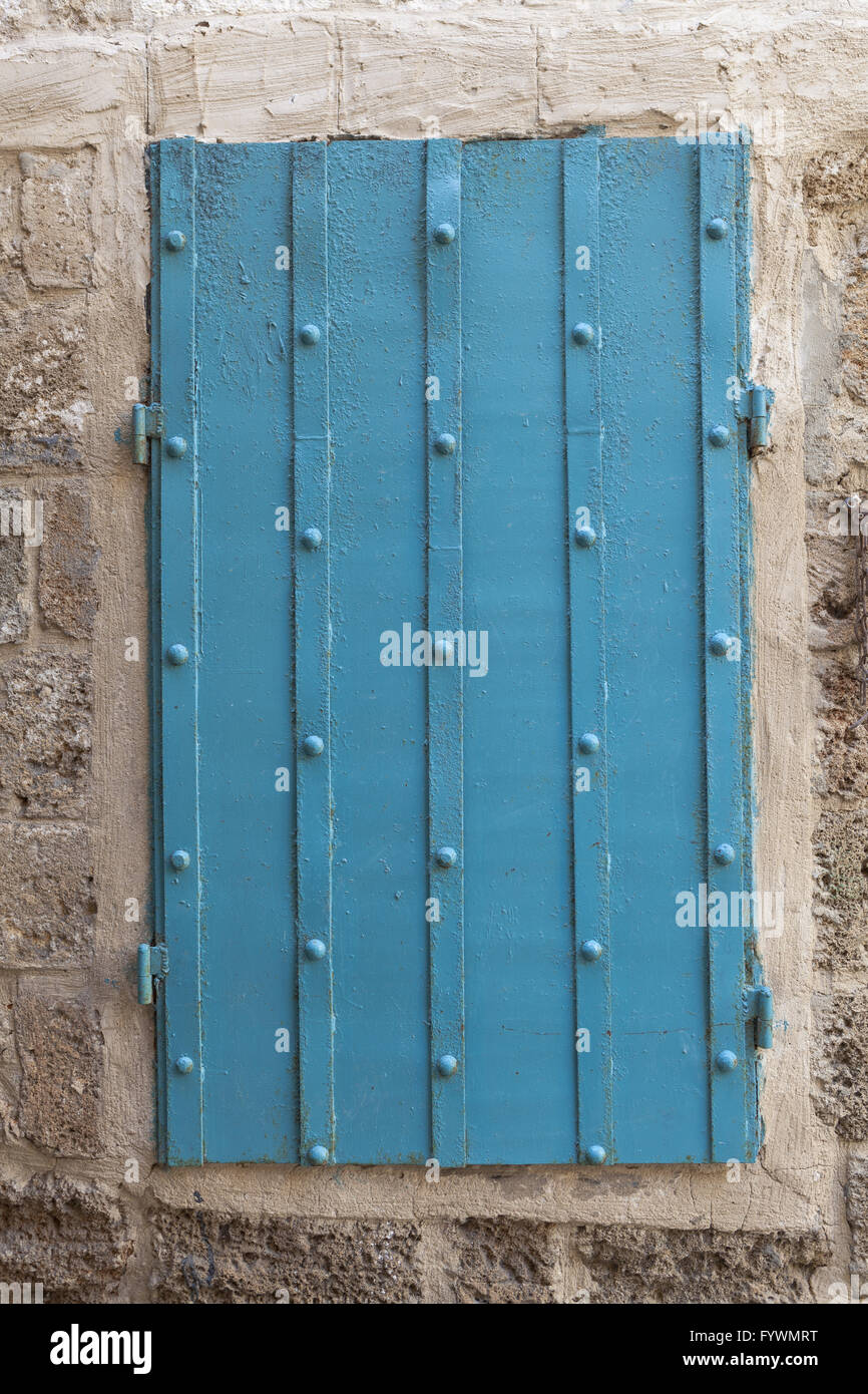 Old Blue Window Stock Photo - Alamy