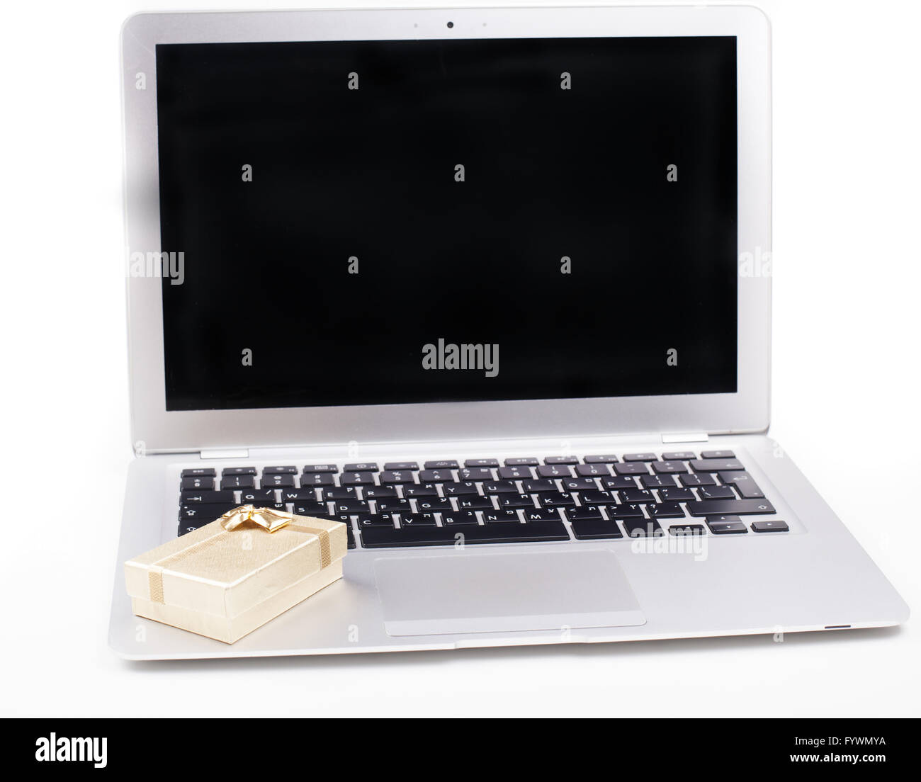 Shiny gold laptop computer isolated hi-res stock photography and images ...