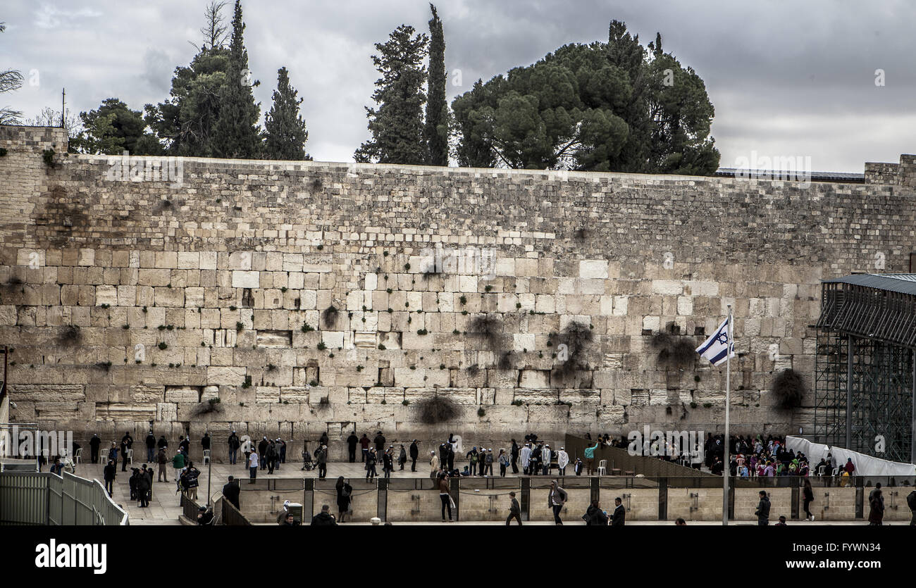 The wailing Wall Stock Photo - Alamy