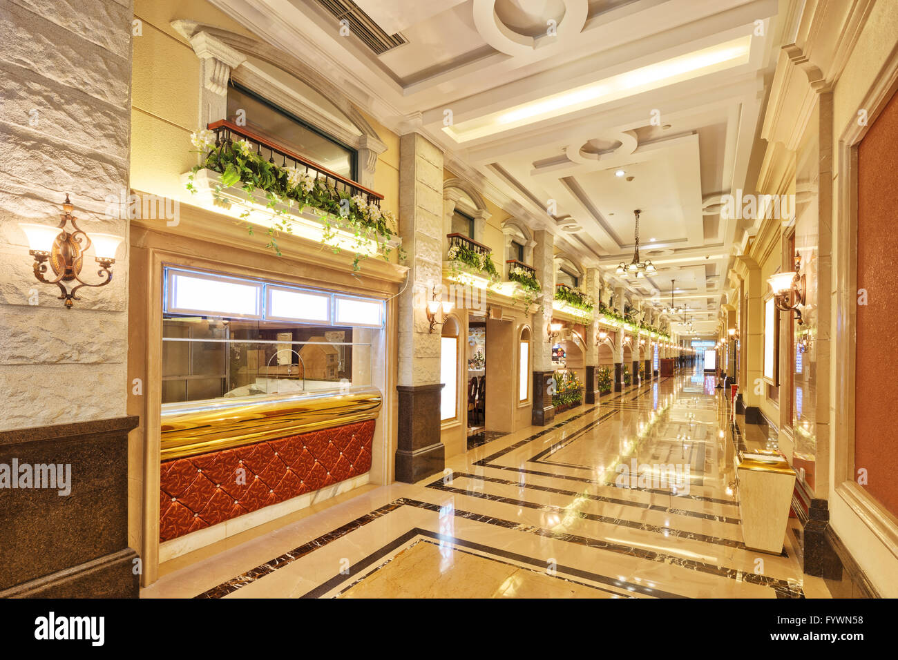 interior of luxury hall corridor Stock Photo - Alamy