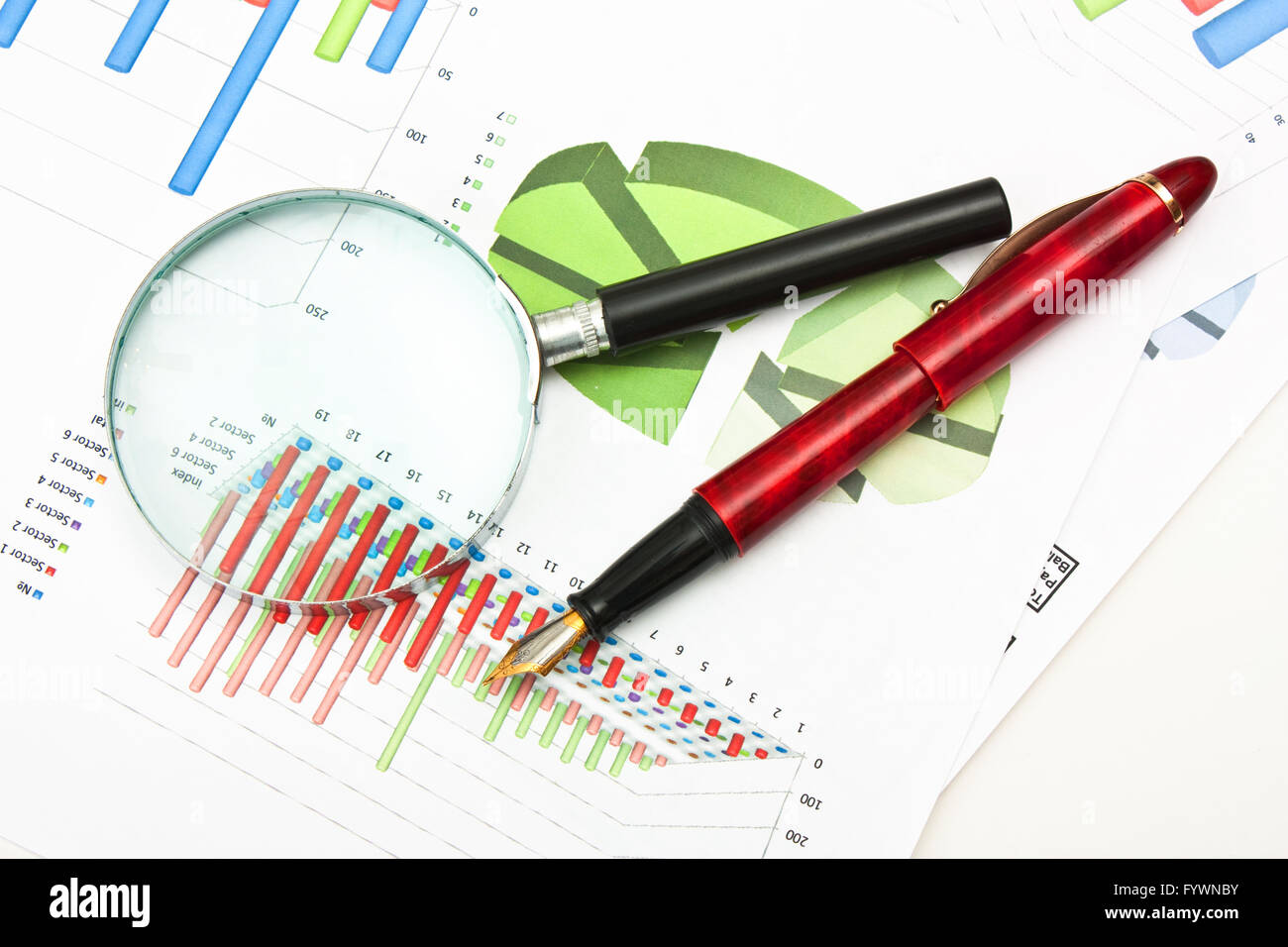 working paper with a diagram Stock Photo - Alamy