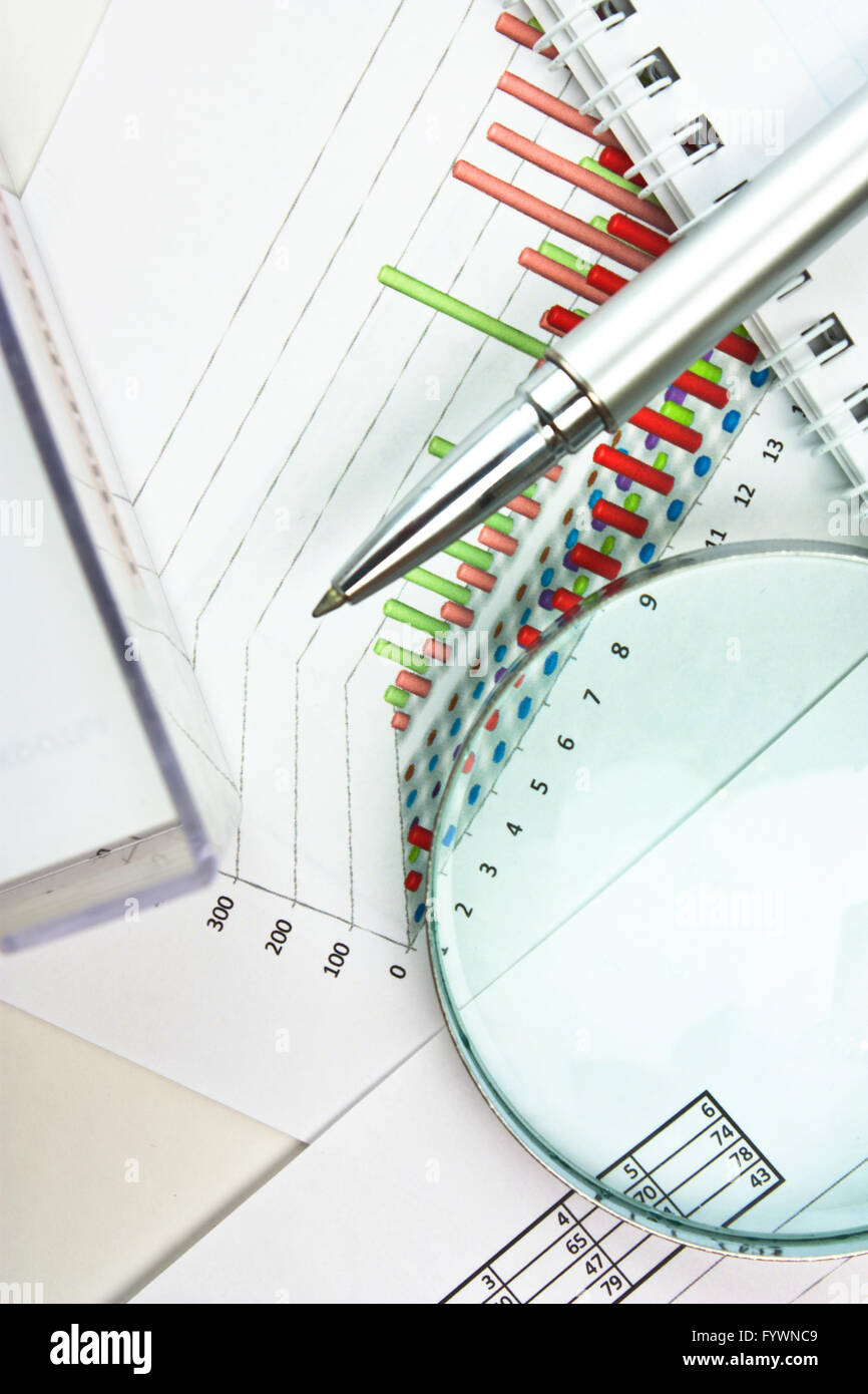 working paper with a diagram Stock Photo - Alamy