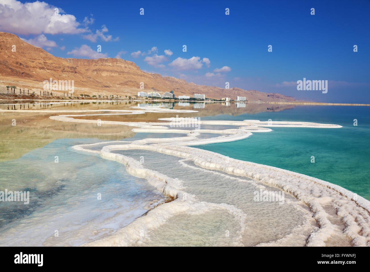 Path from the salt in water Stock Photo - Alamy