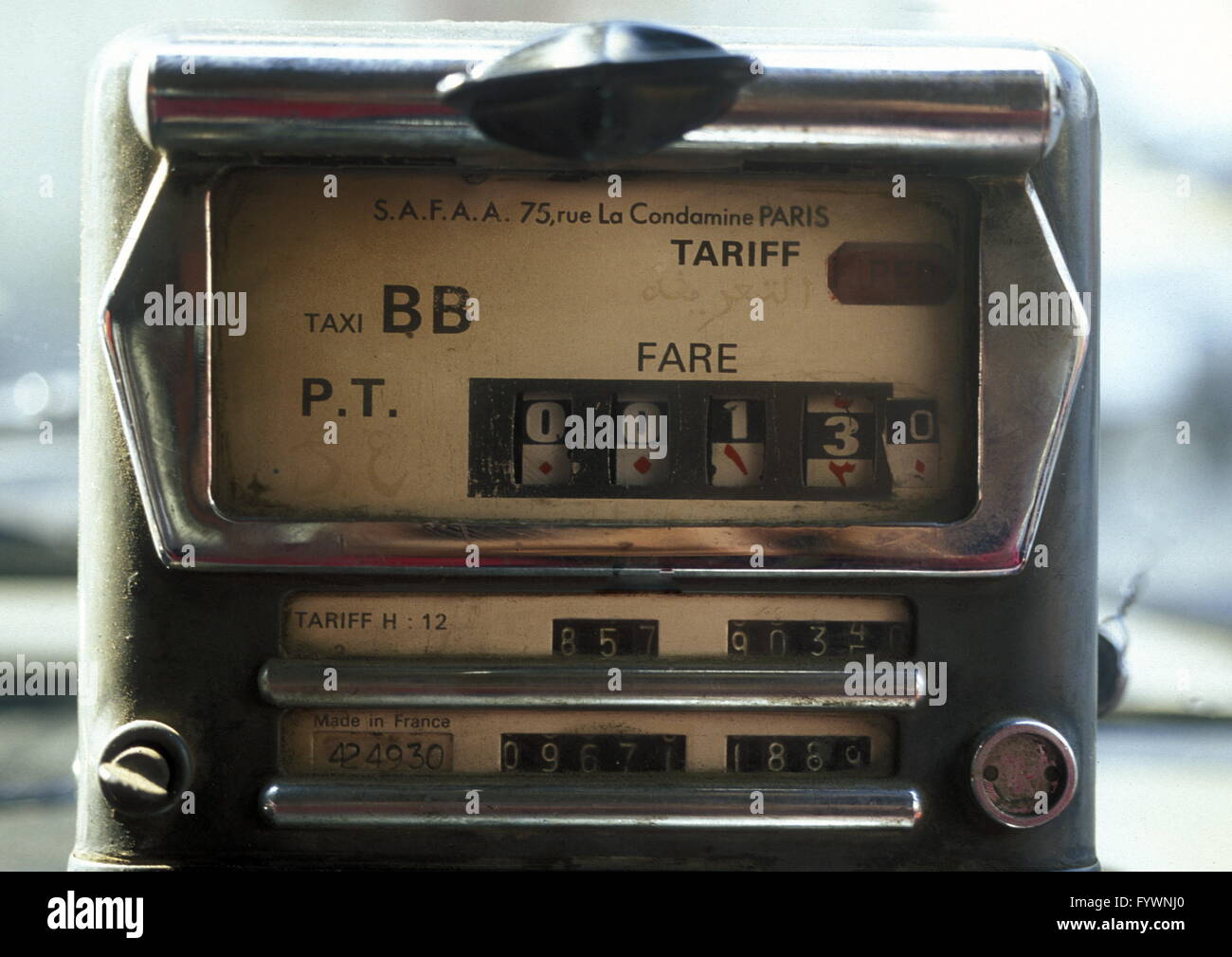 Taxi meter hi-res stock photography and images - Alamy