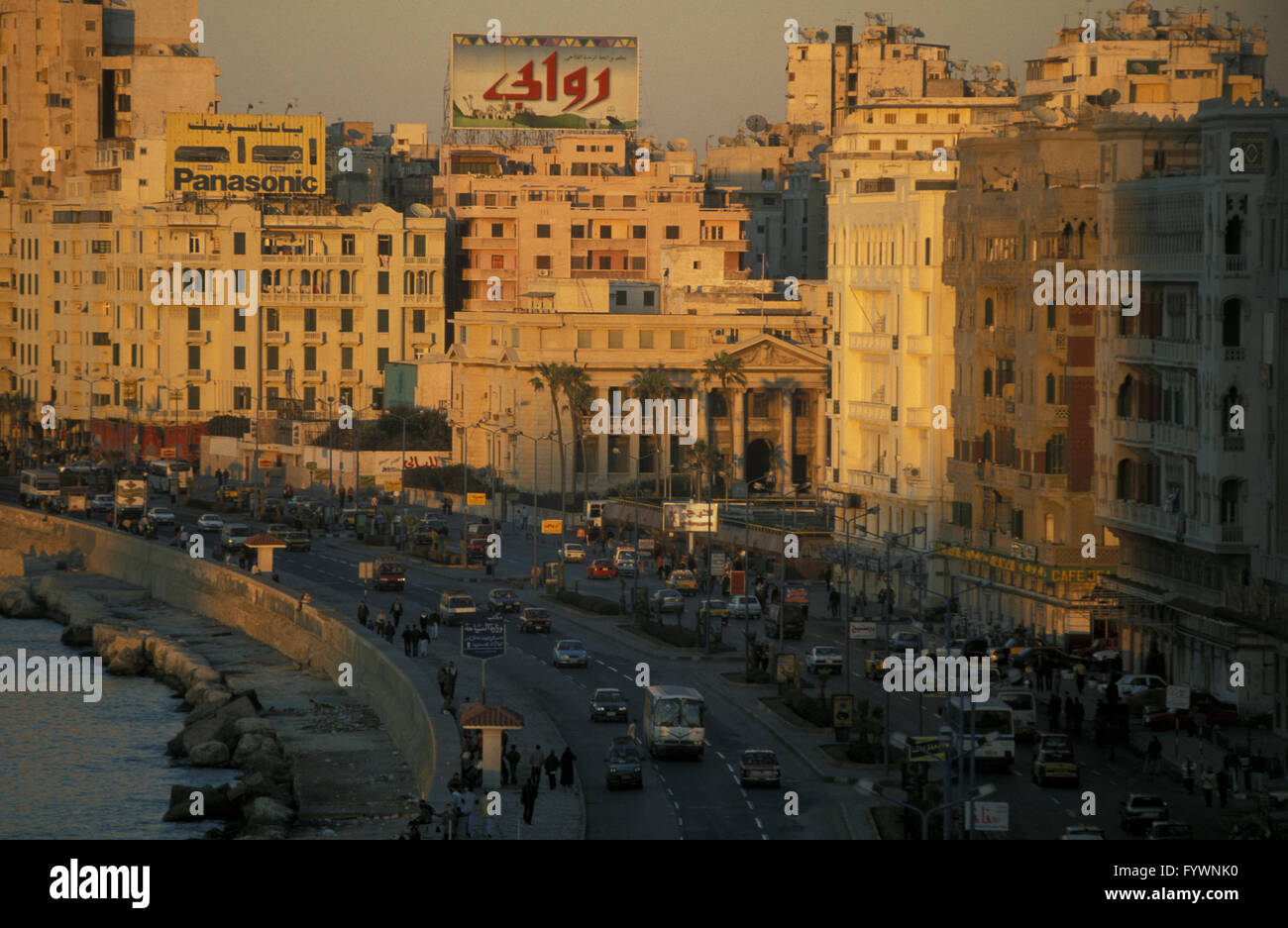 Corniche mediterranean coast alexandria hi-res stock photography and ...