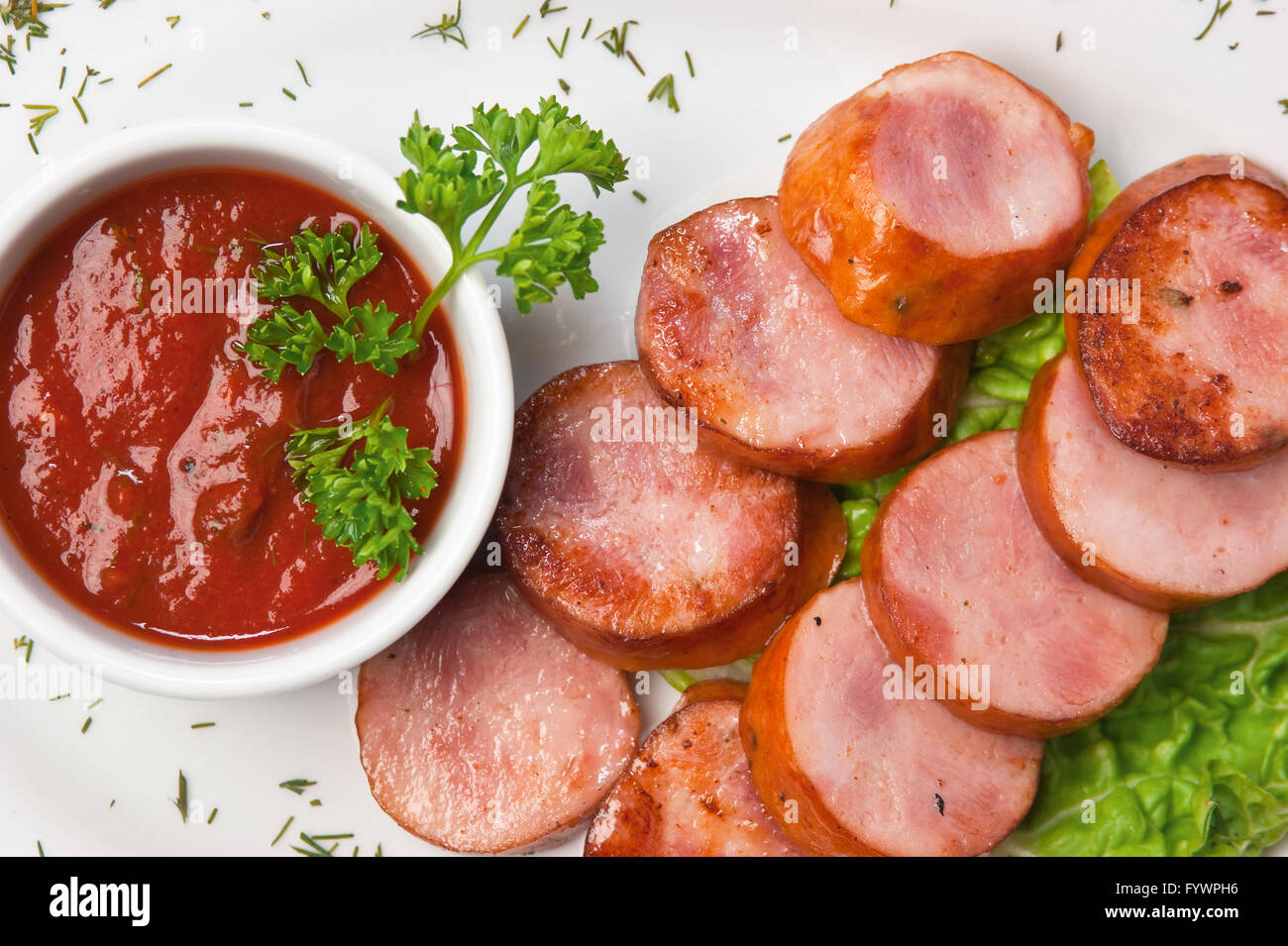 Chopped sausages hi-res stock photography and images - Alamy