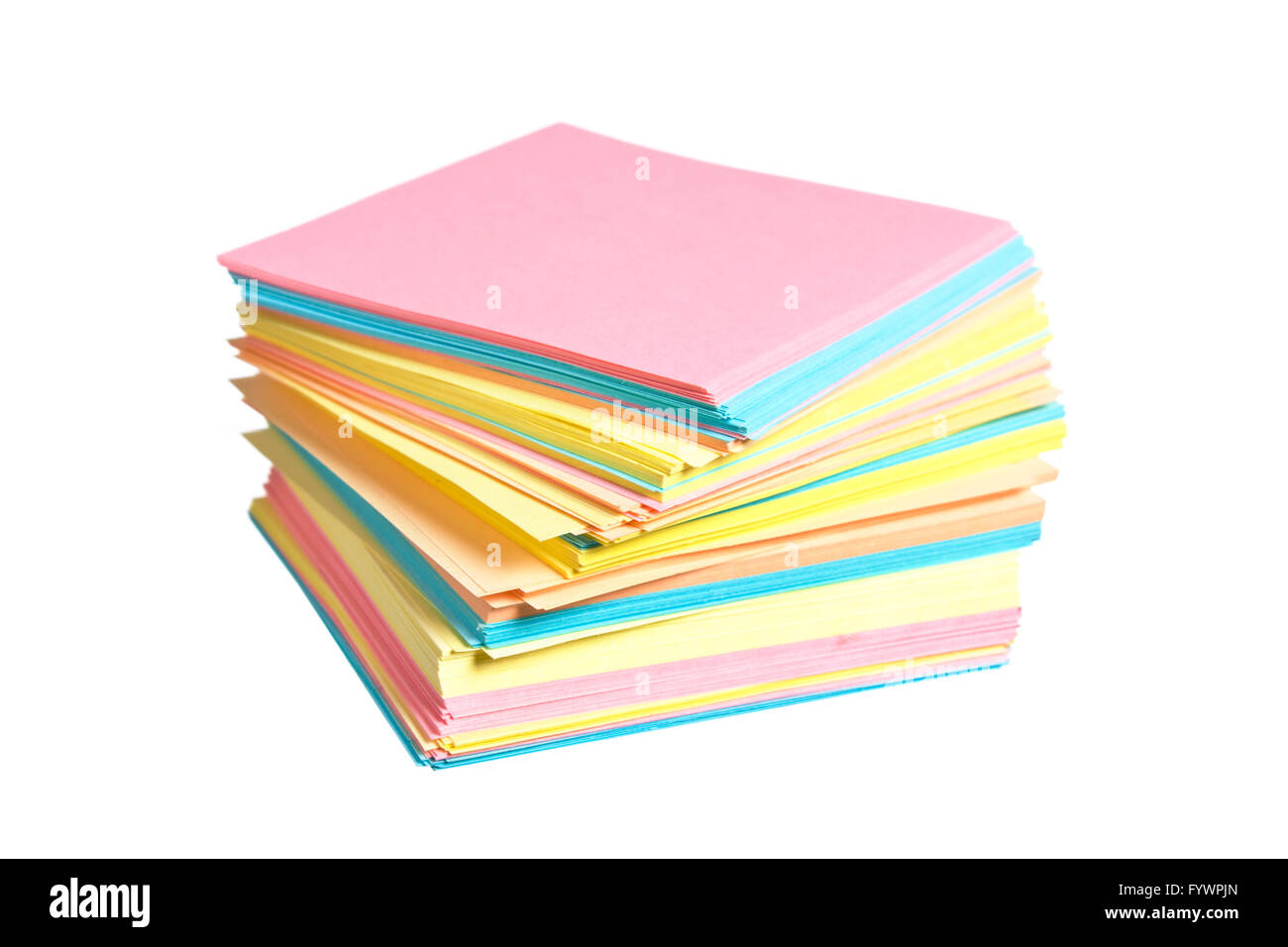 stack of colored paper Stock Photo - Alamy