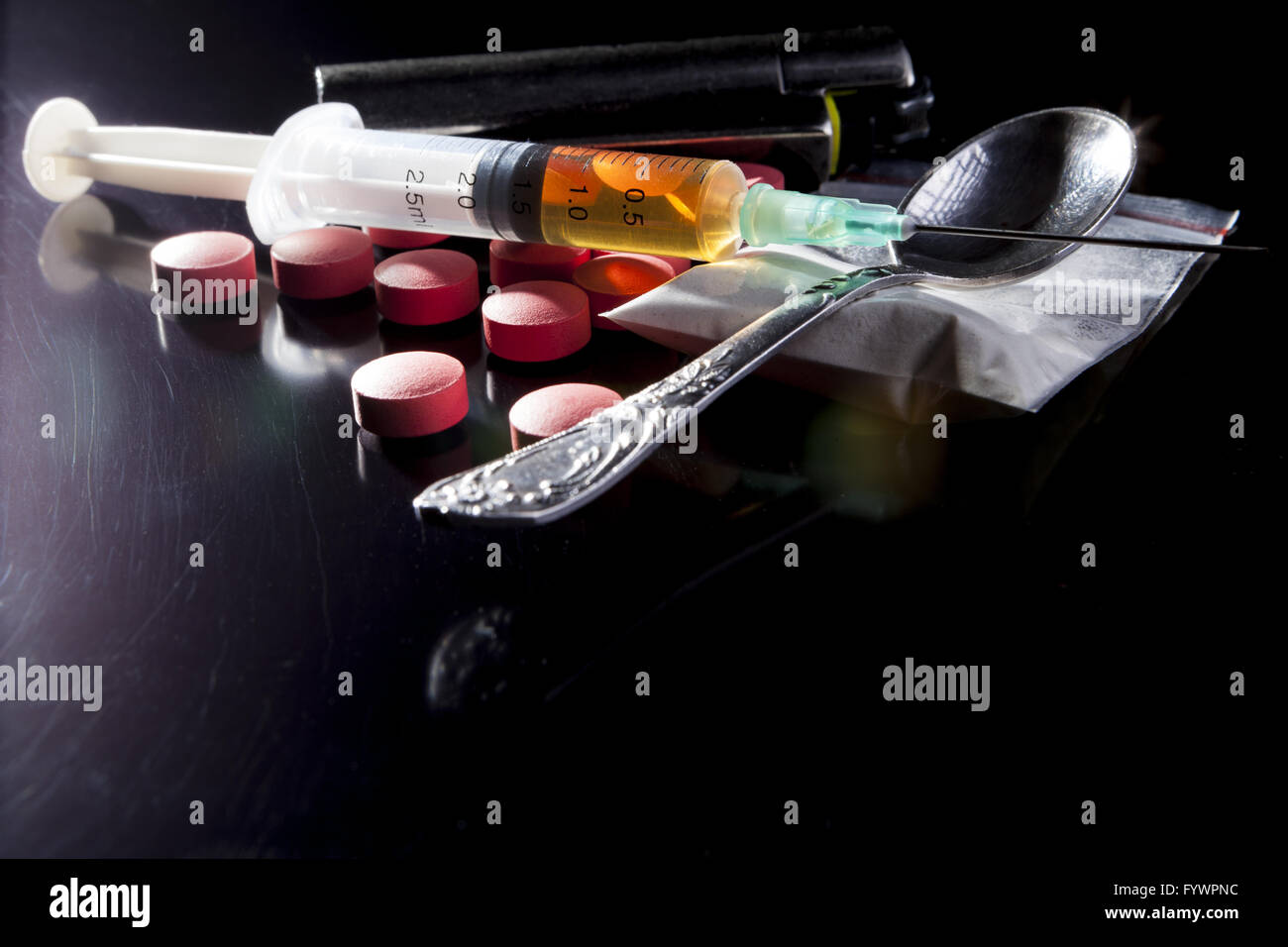 Addiction Heroin Injection Syringe Abuse Narcotic Narcotics High ...