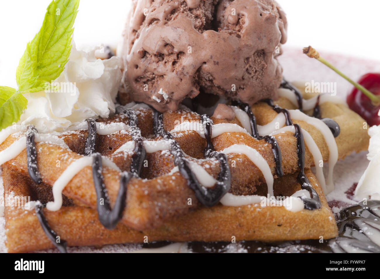 Waffle breakfast plate hi-res stock photography and images - Alamy