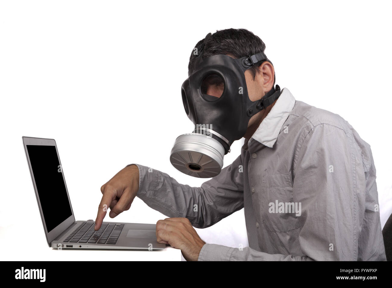 Gas mask computer hi-res stock photography and images - Alamy
