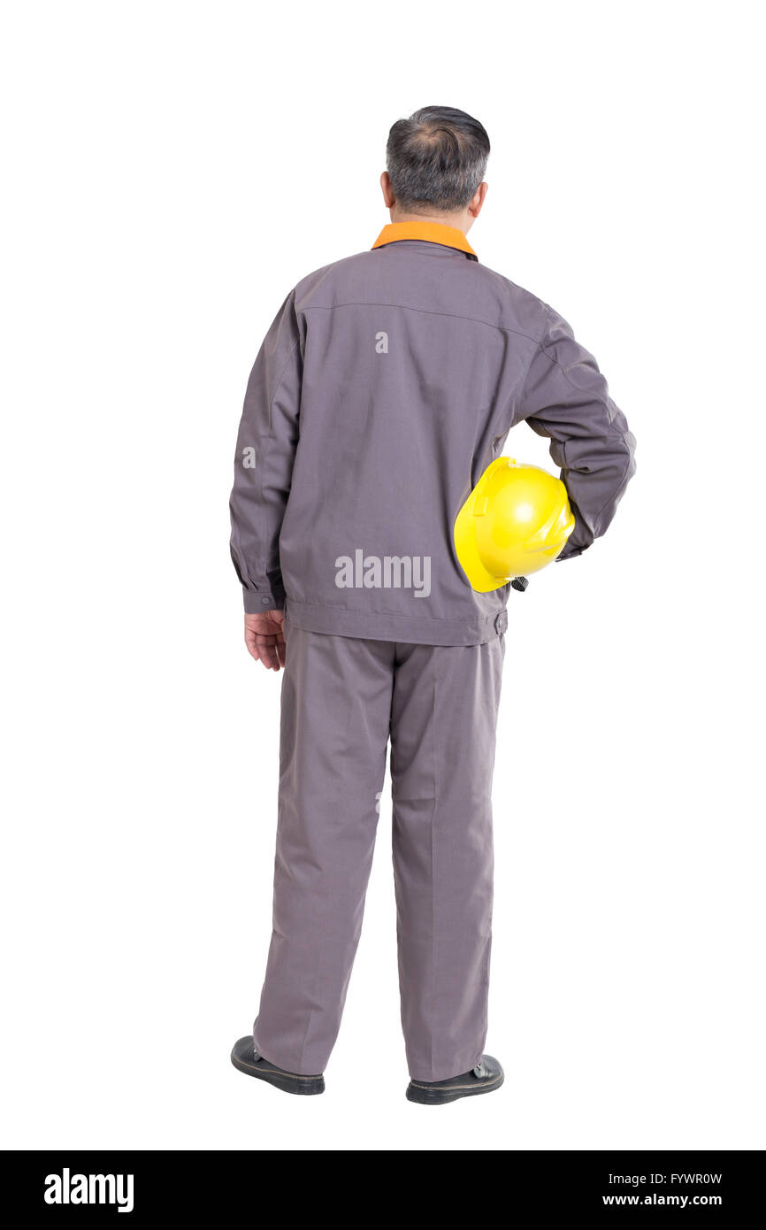 Engineer in suit holding helmet hi-res stock photography and images - Alamy