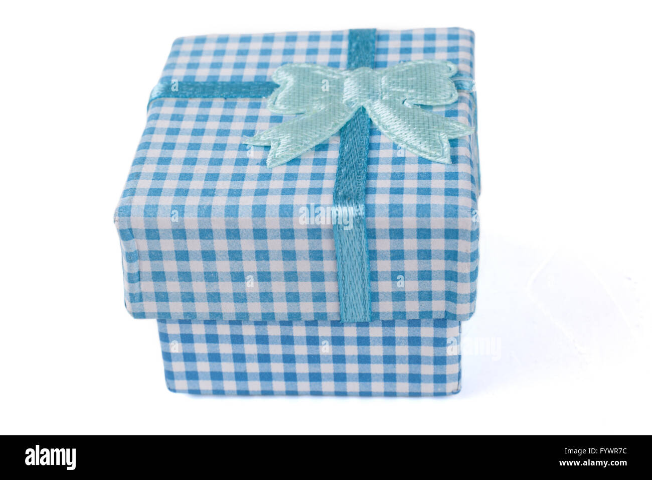 Blue Ribbon Box Stock Photo - Alamy