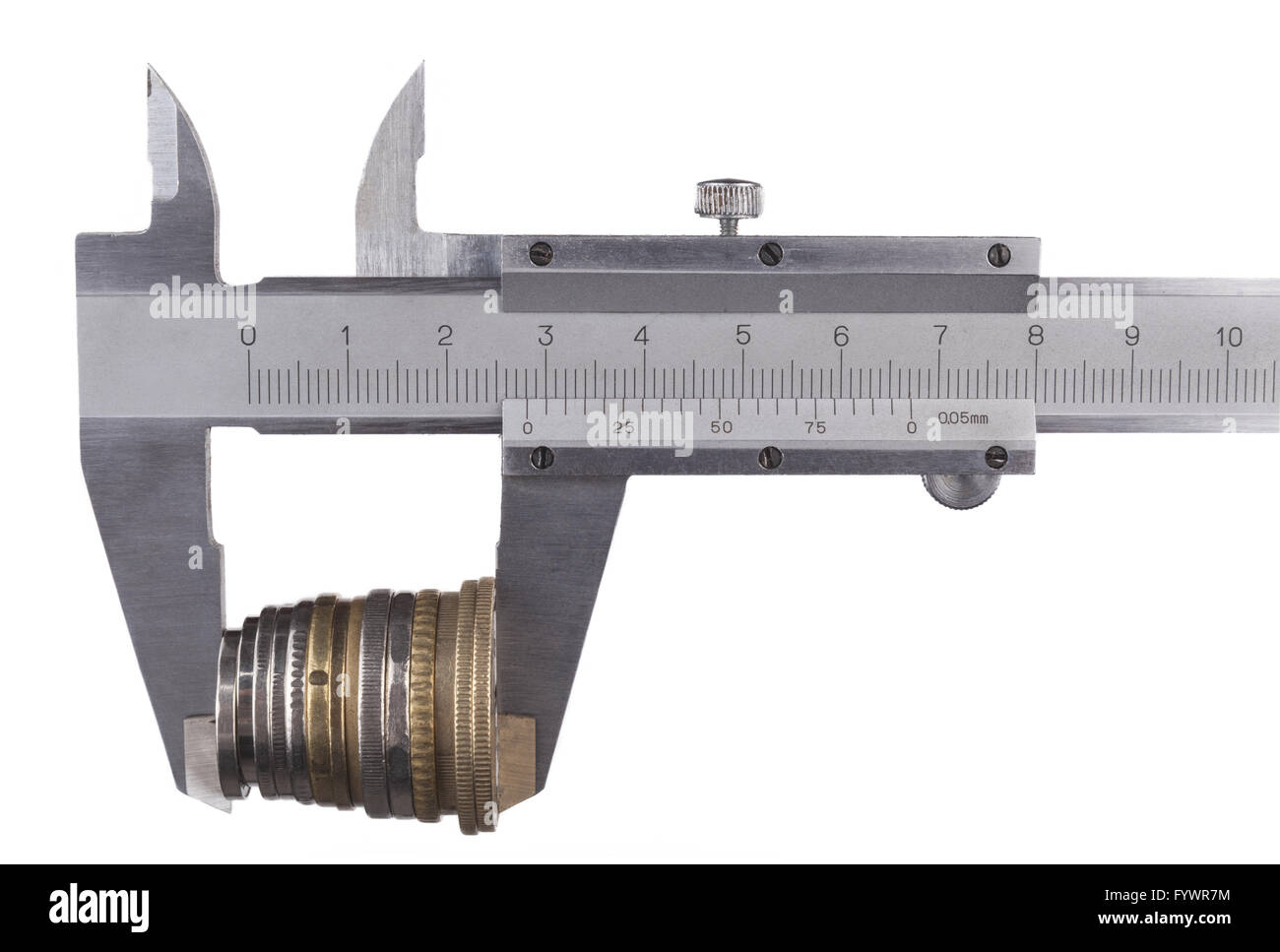 Measuring instrument coins hi-res stock photography and images - Alamy