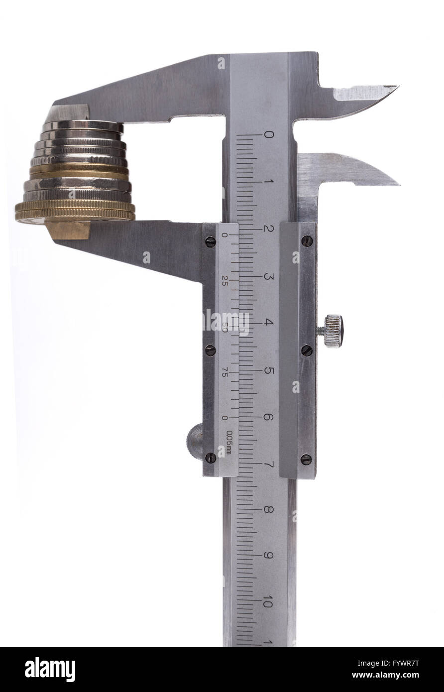 Measuring instrument coins hi-res stock photography and images - Alamy