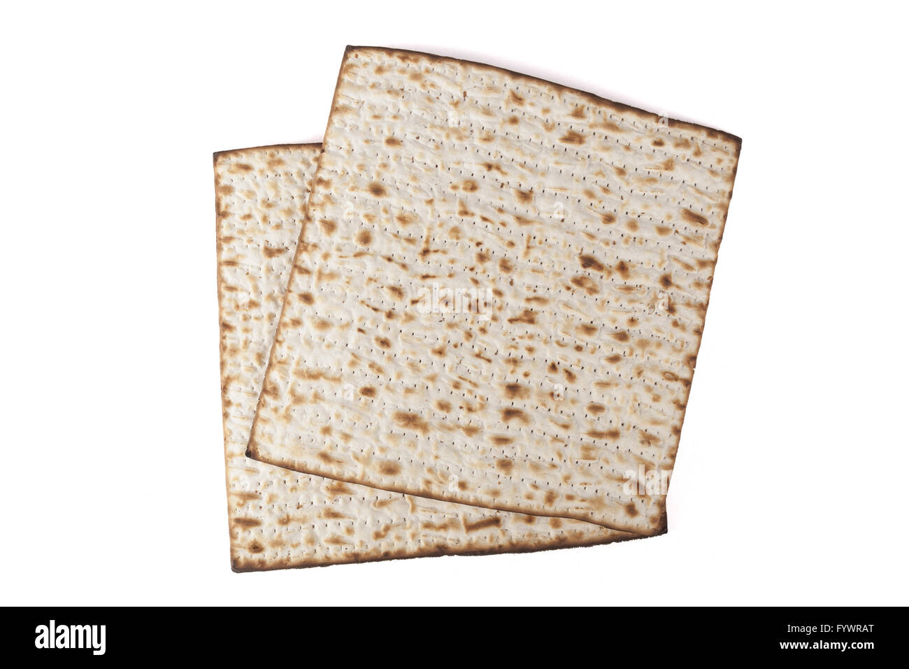 Two Isolated Matzot Stock Photo - Alamy