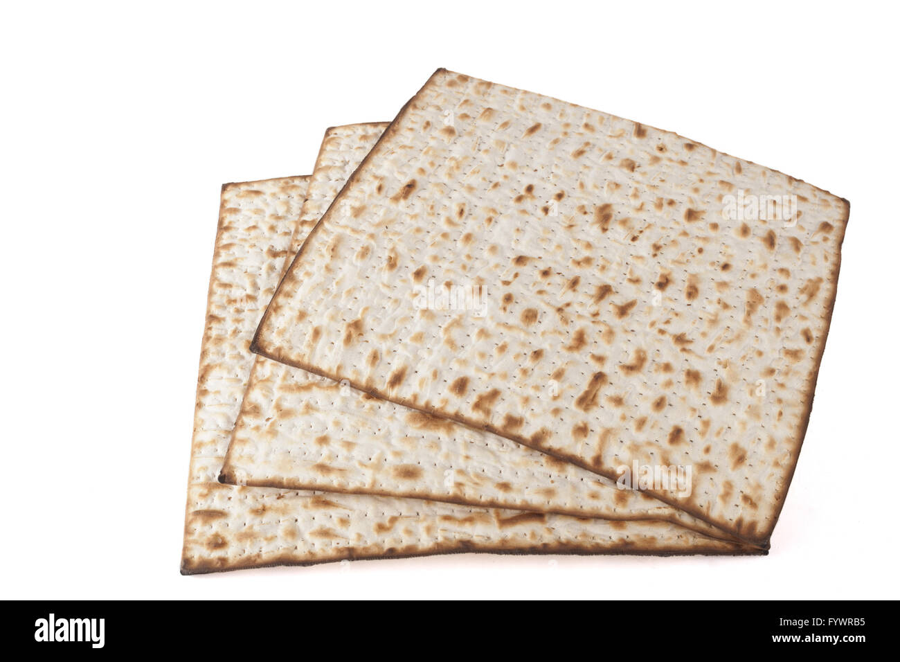 Three Isolated Matzot Stock Photo - Alamy