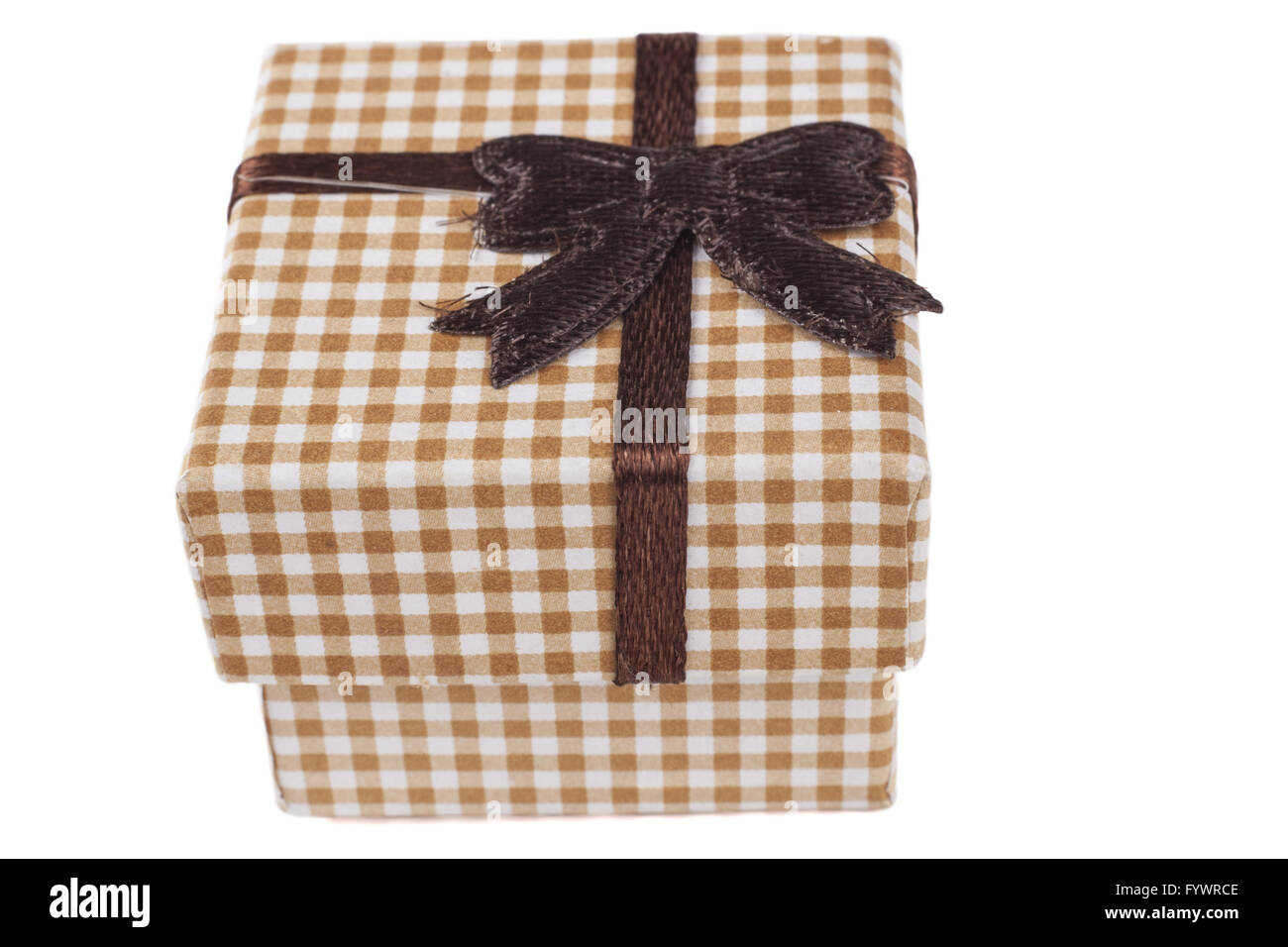 Packed present box brown Cut Out Stock Images & Pictures - Alamy