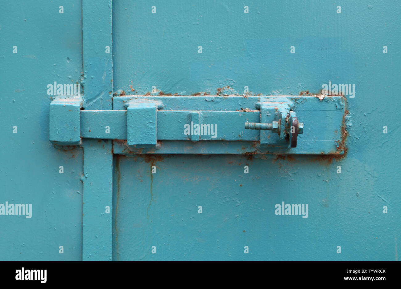 Closed Blue Door Stock Photo - Alamy