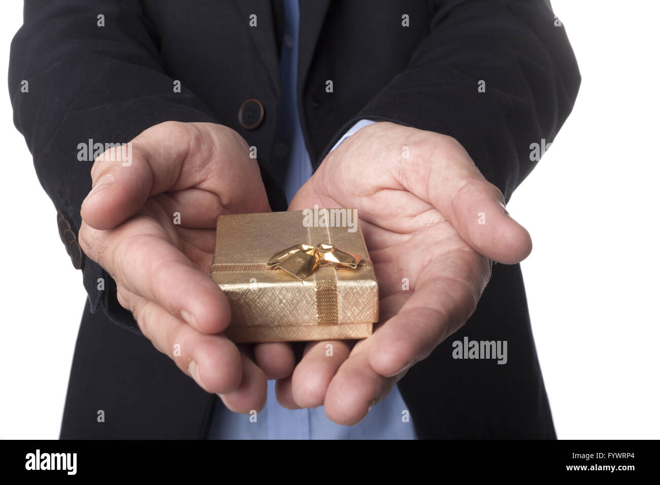 Golden Jewelry Box Stock Photo - Alamy