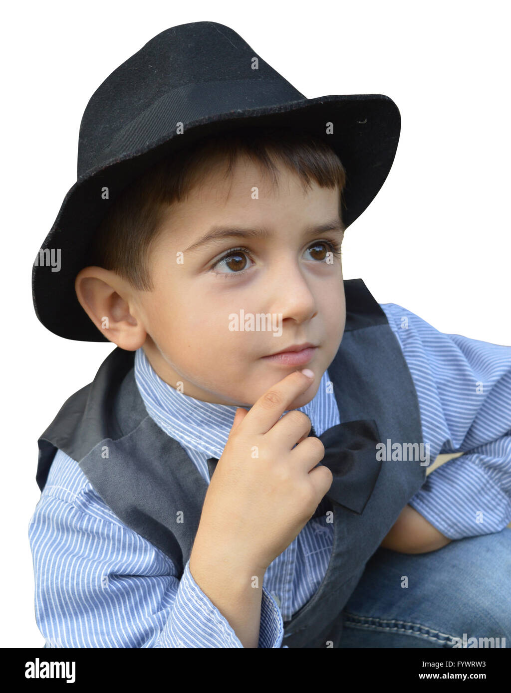 Child thoughtful hi-res stock photography and images - Alamy
