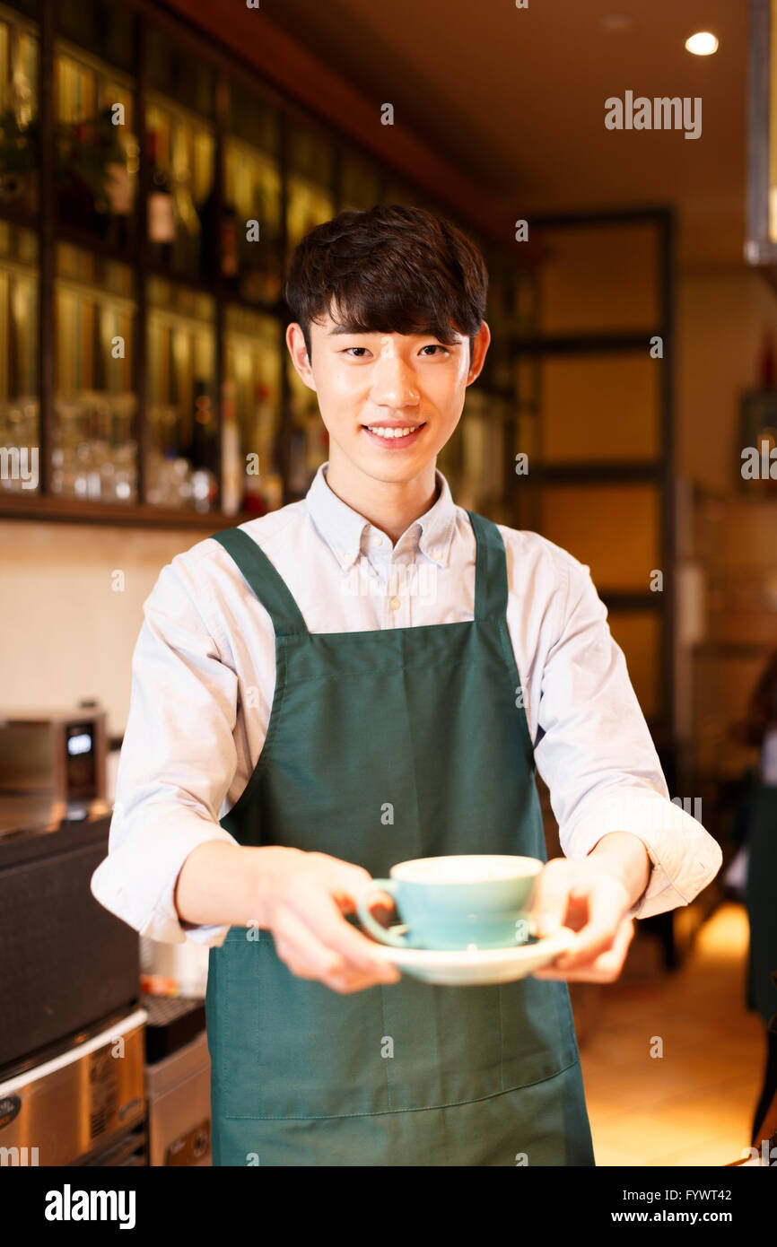 Waiter waitress uniform hi-res stock photography and images - Alamy