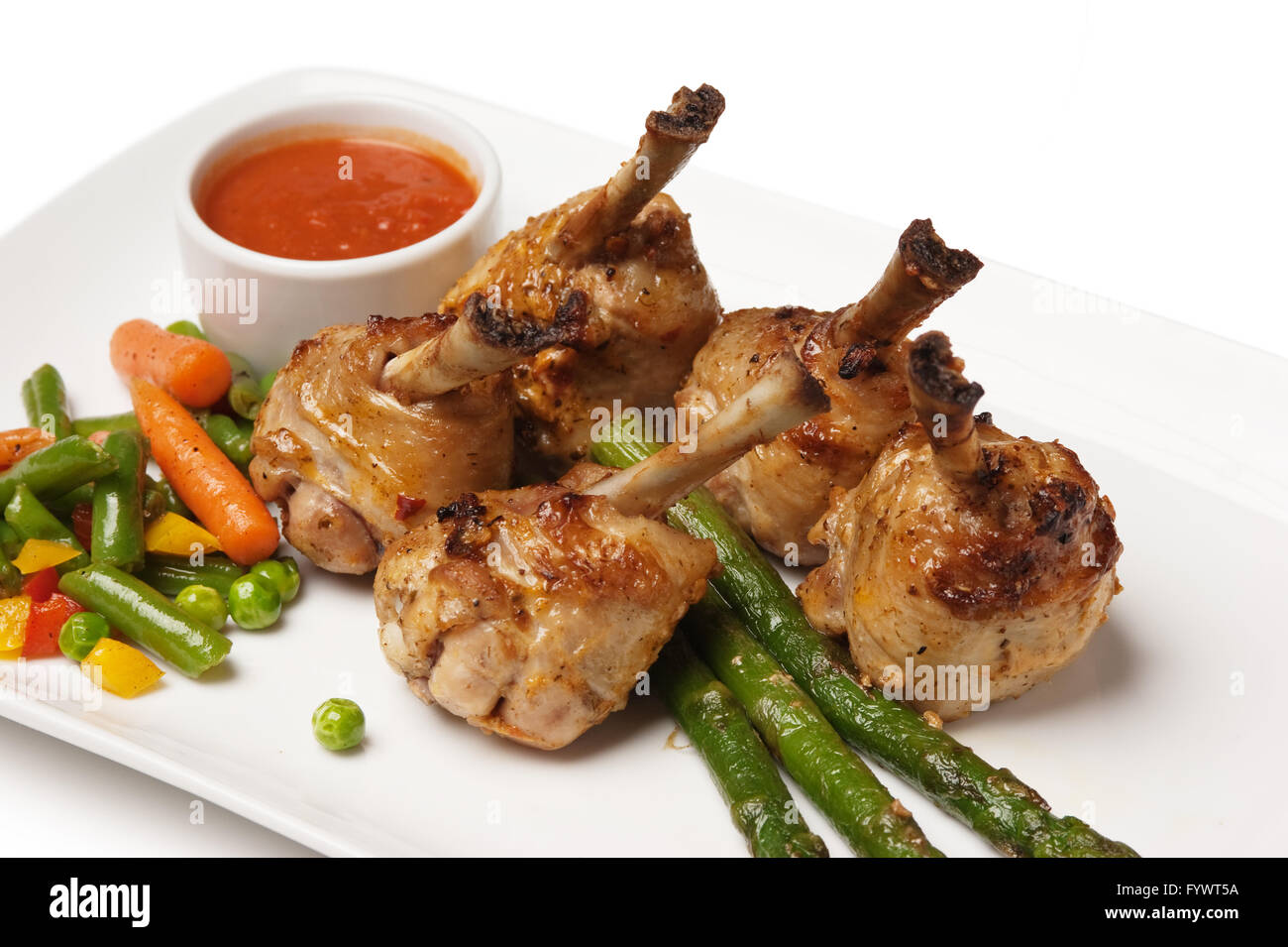 dishes of roast meat Stock Photo - Alamy