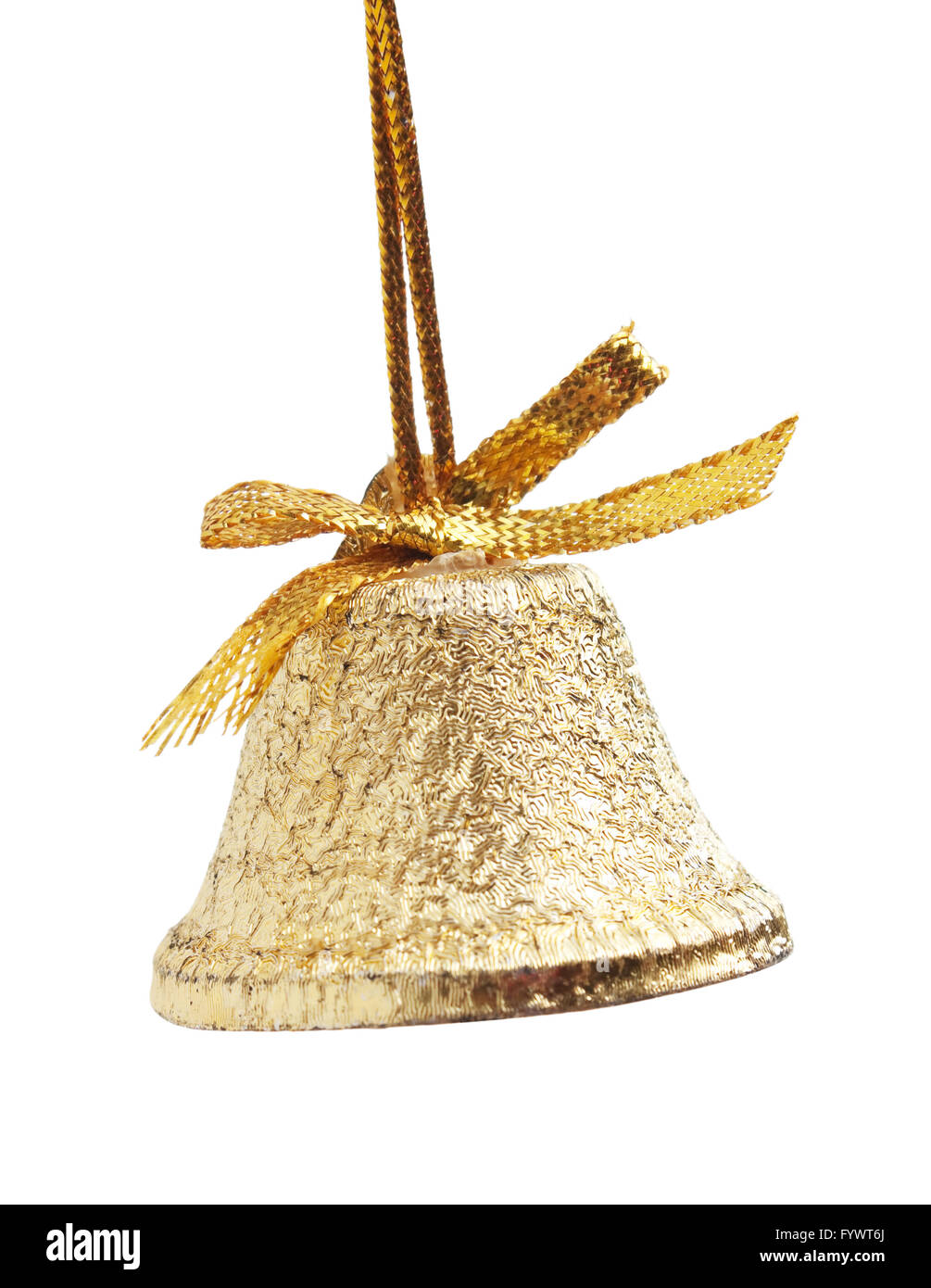 Christmas gold bell Stock Photo - Alamy
