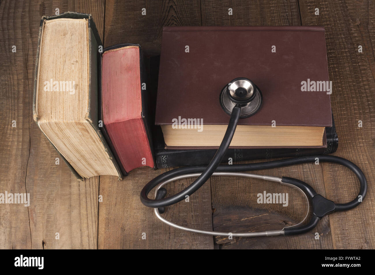 Old Books And Stethoscope Stock Photo - Alamy