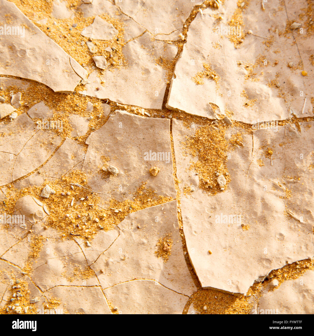 cracked sand in morocco africa desert abstract macro Stock Photo - Alamy