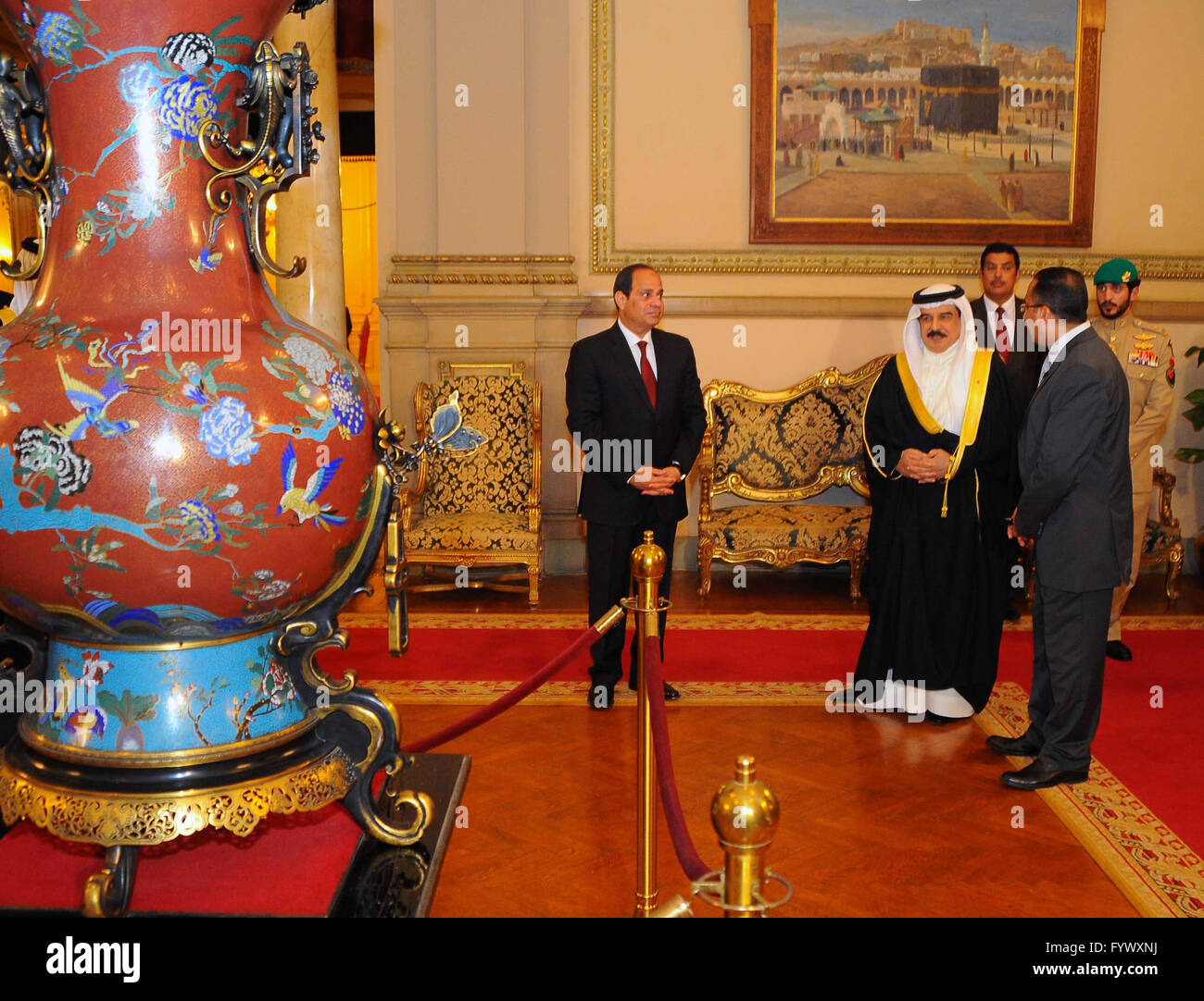 Cairo, Egypt. 27th Apr, 2016. Egyptian President Abdel Fattah al-Sisi ...