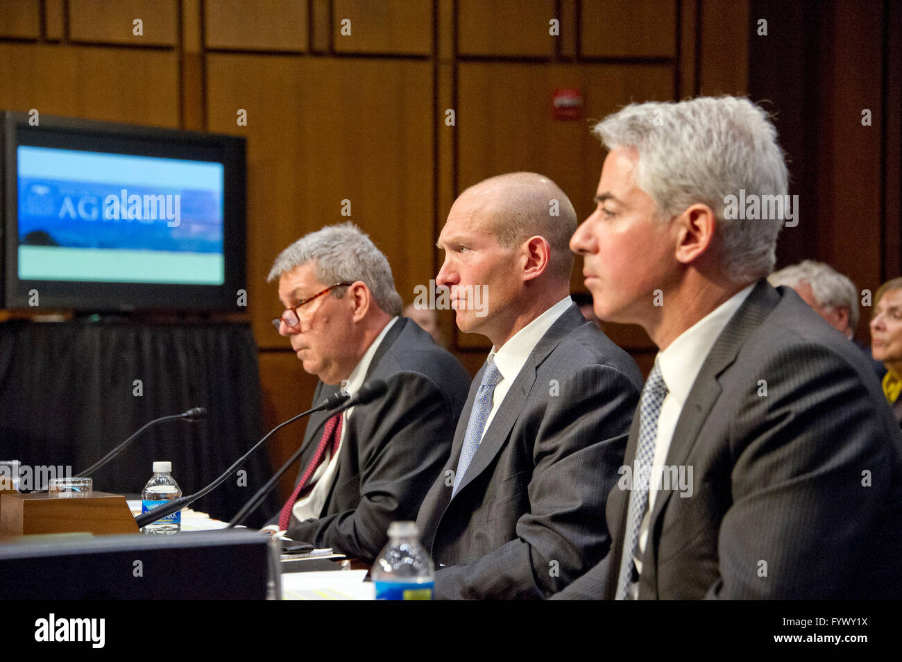 From left to right: J. Michael Pearson, Chief Executive Officer ...